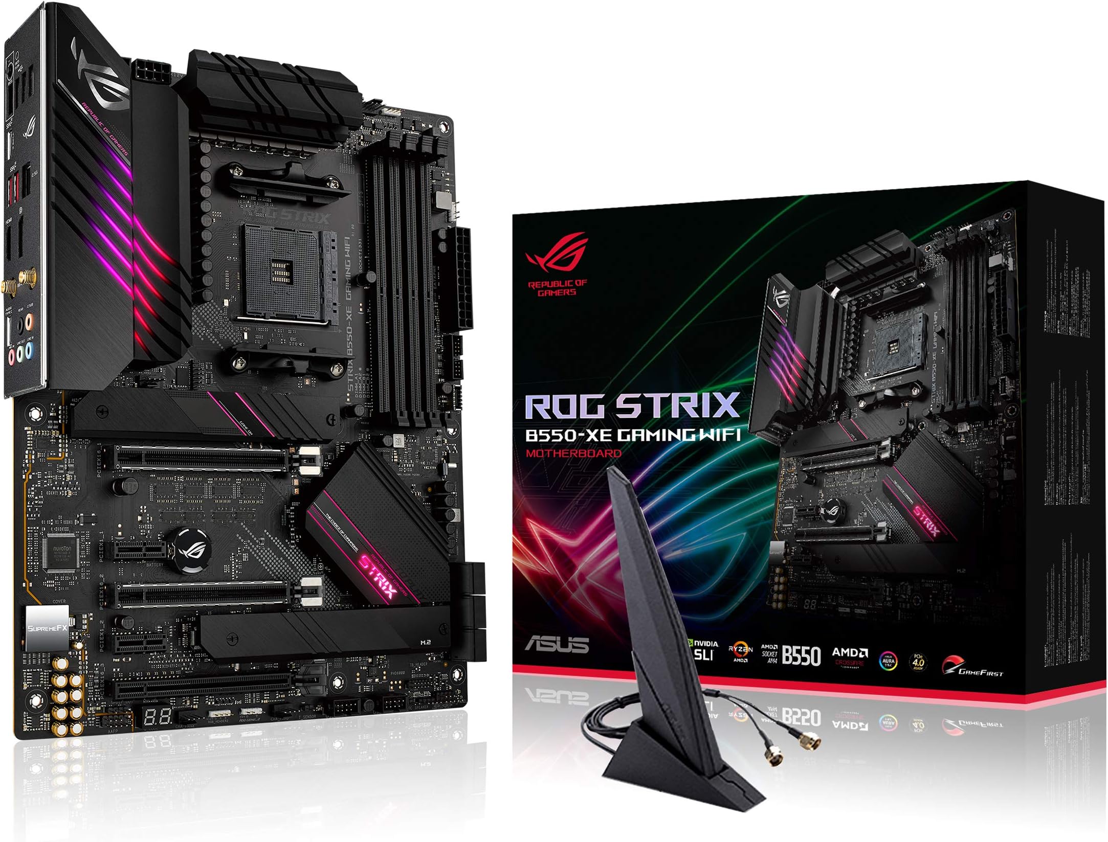 Amazon.com: ASUS ROG Strix AMD AM4 ATX Motherboard - WiFi 6, 2.5Gb LAN ...