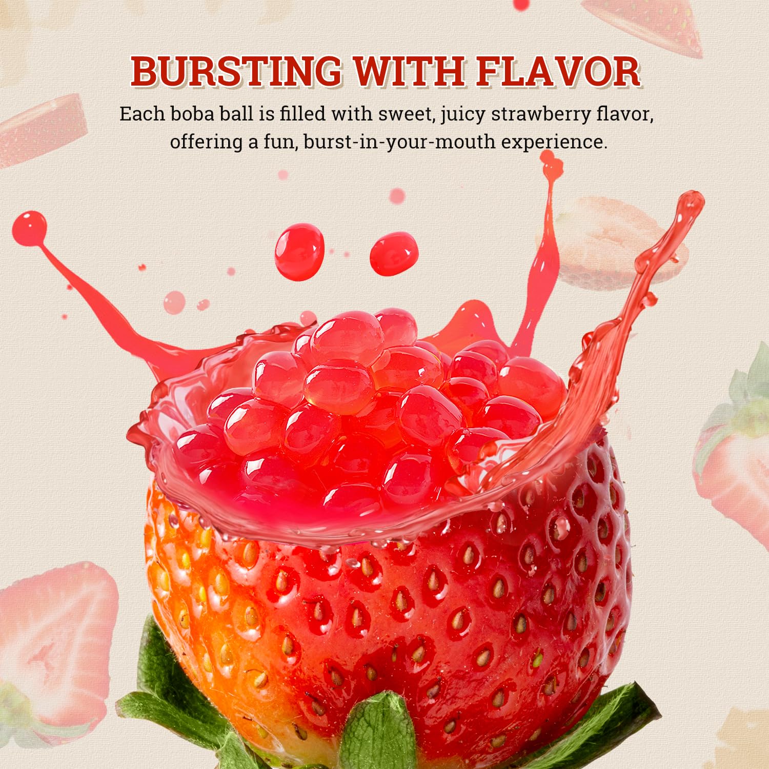 Snapklik.com : 52USA Strawberry Popping Boba Pearls For Bubble Tea ...