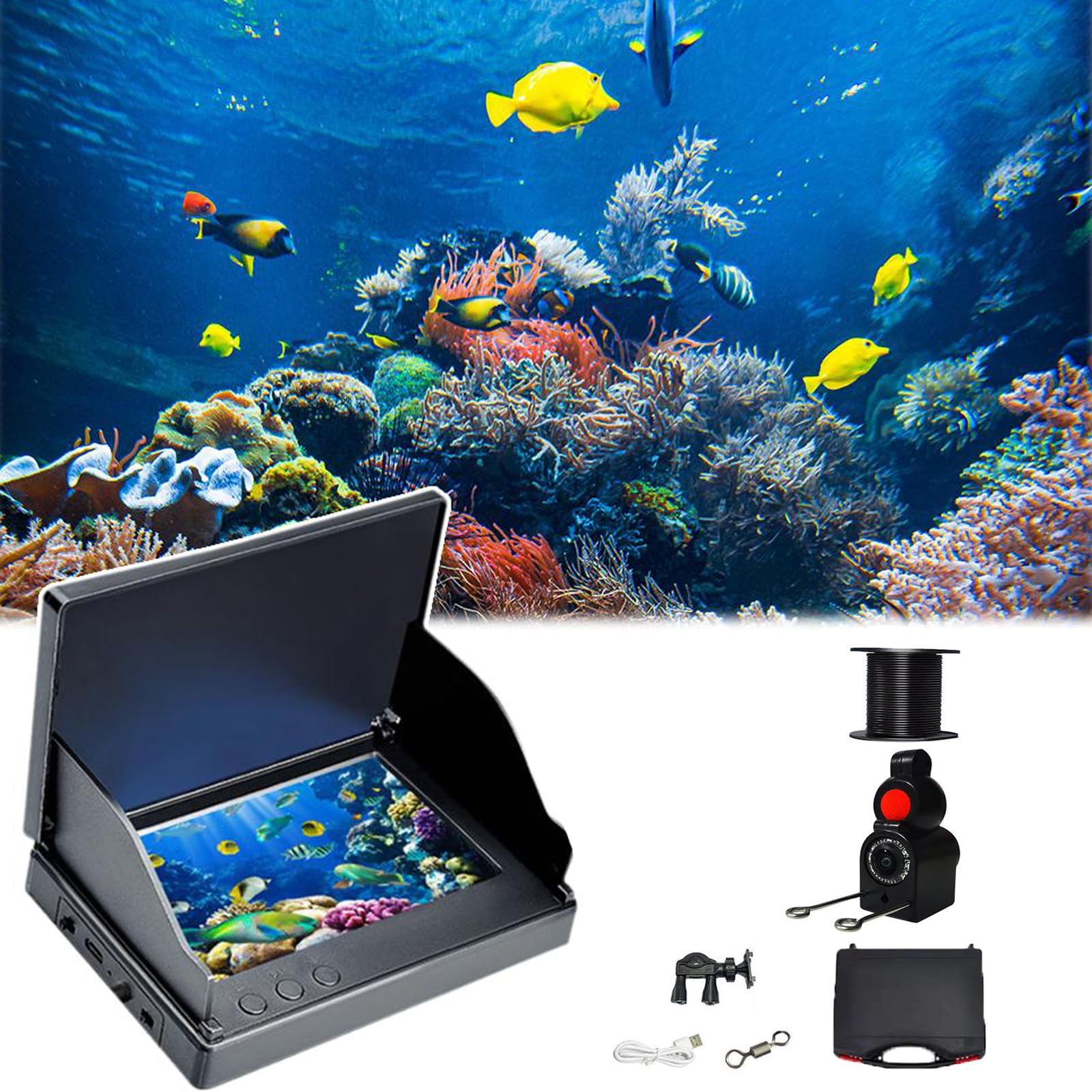 Amazon.com: Underwater Fishing Camera,Fishing Monitor Underwater Camera ...