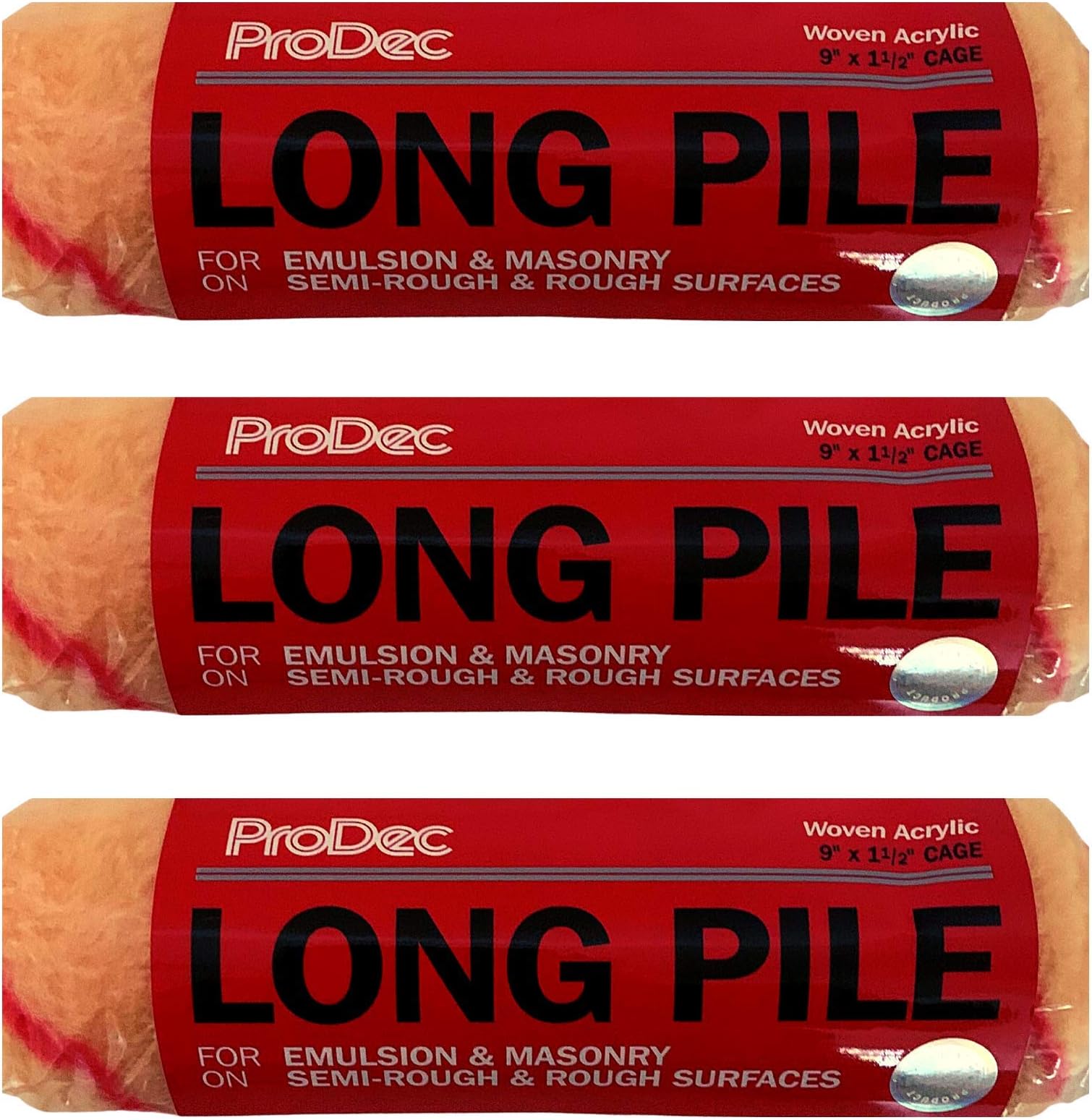 ProDec Advance 9" x 1.75" Extra Long Pile Polyamide Heavy Duty Woven ...