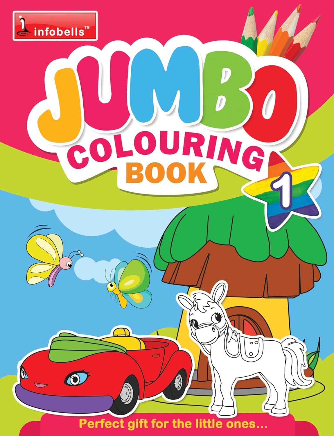 Jumbo Activity Colouring Best Gift for Drawing and Painting Books Vol 1 ...
