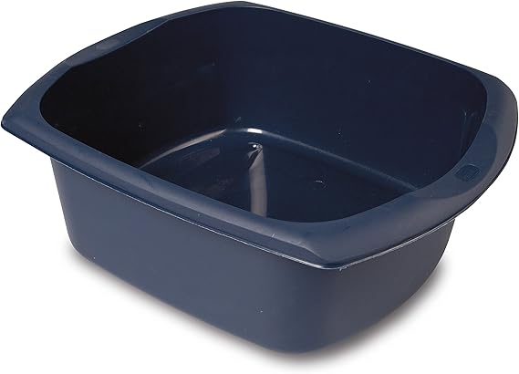 Addis Large Washing Up Bowl 9.5L Capacity In Ink Blue, 38 x 32 x 14 cm ...