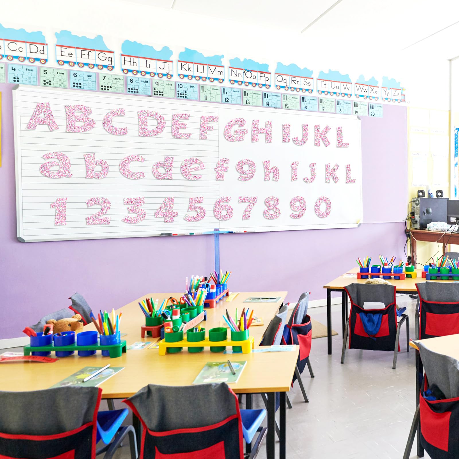 Snapklik.com : Colarr 216 Pcs Glitter Bulletin Board Letters For ...