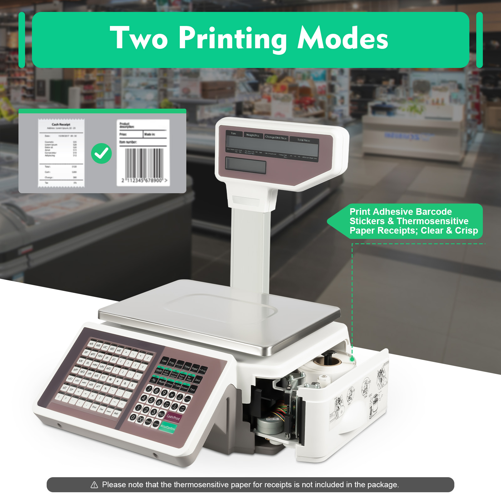 Digital Deli Scale With Printer