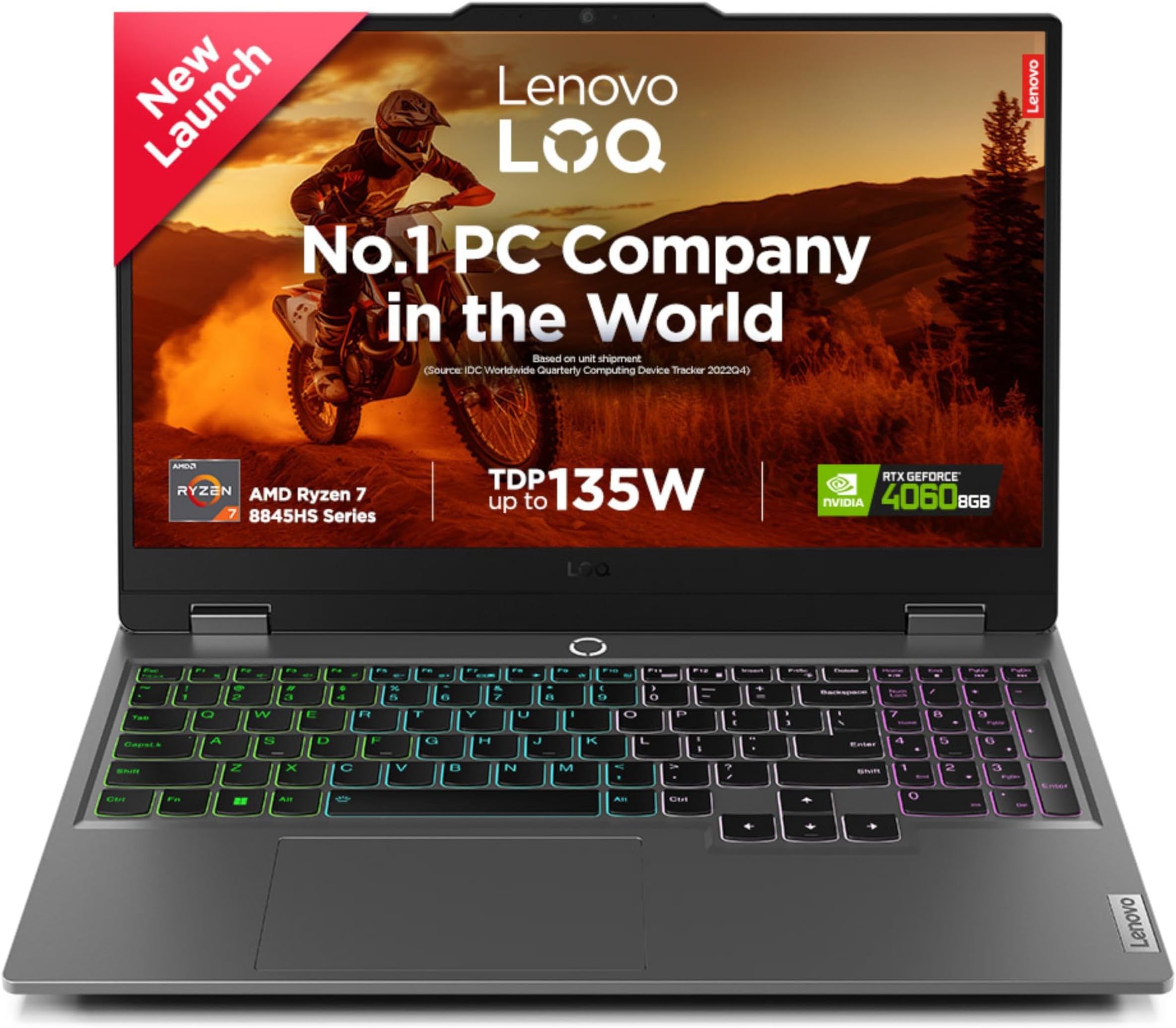 Lenovo LOQ 2024 AMD Ryzen 7 8845HS 15.6" (39.6cm) 144Hz 300Nits FHD IPS ...