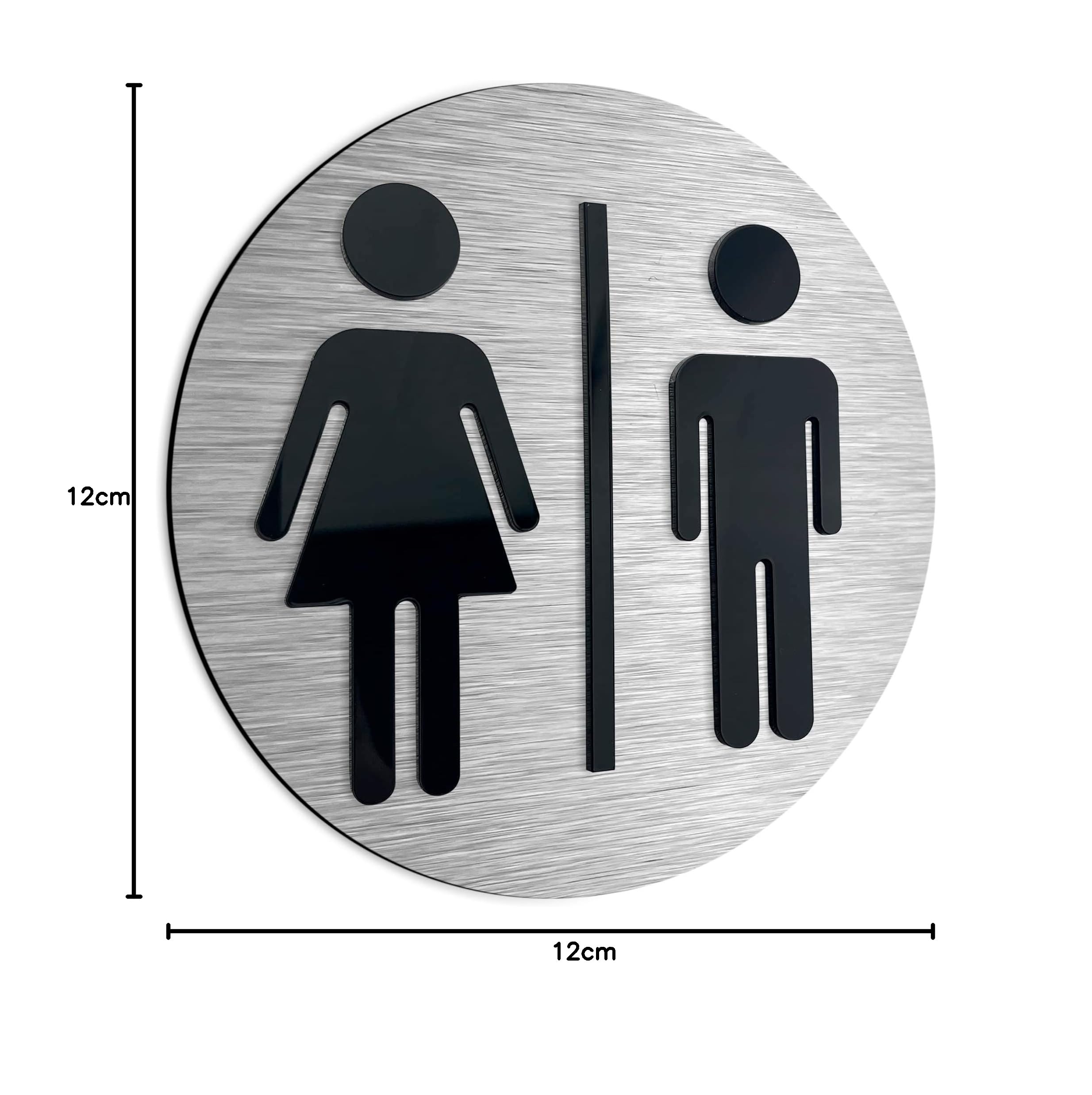 Metal Bathroom Signs 4U2P Brass Bathroom Sign