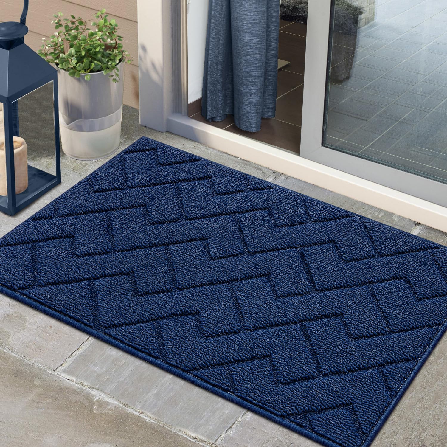 hicorfe Indoor Door Mat,Non Slip Door Mats,24"x35" Front Back Door Mat ...