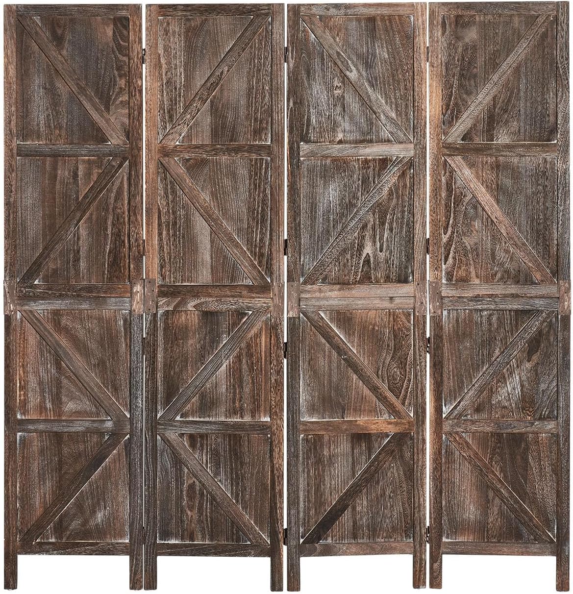 Amazon.com - Uffigama Room Divider,4 Panel Tall Folding Privacy Screens ...