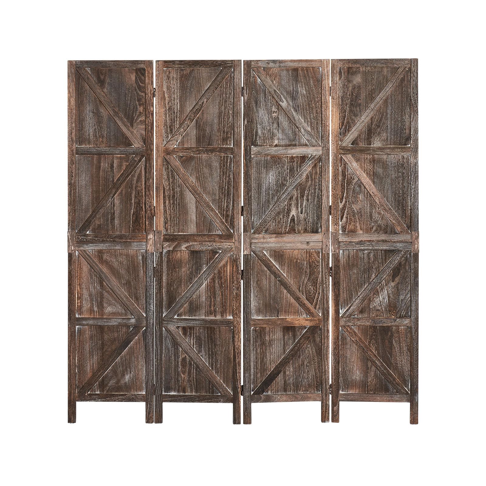 Buy Room Divider,4 Panel Tall Folding Privacy Screens, Wood ...
