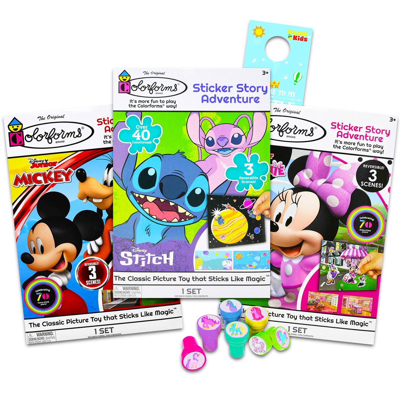 Amazon.com: Disney Colorforms for Kids Activity Set - 3 Pc Bundle with ...