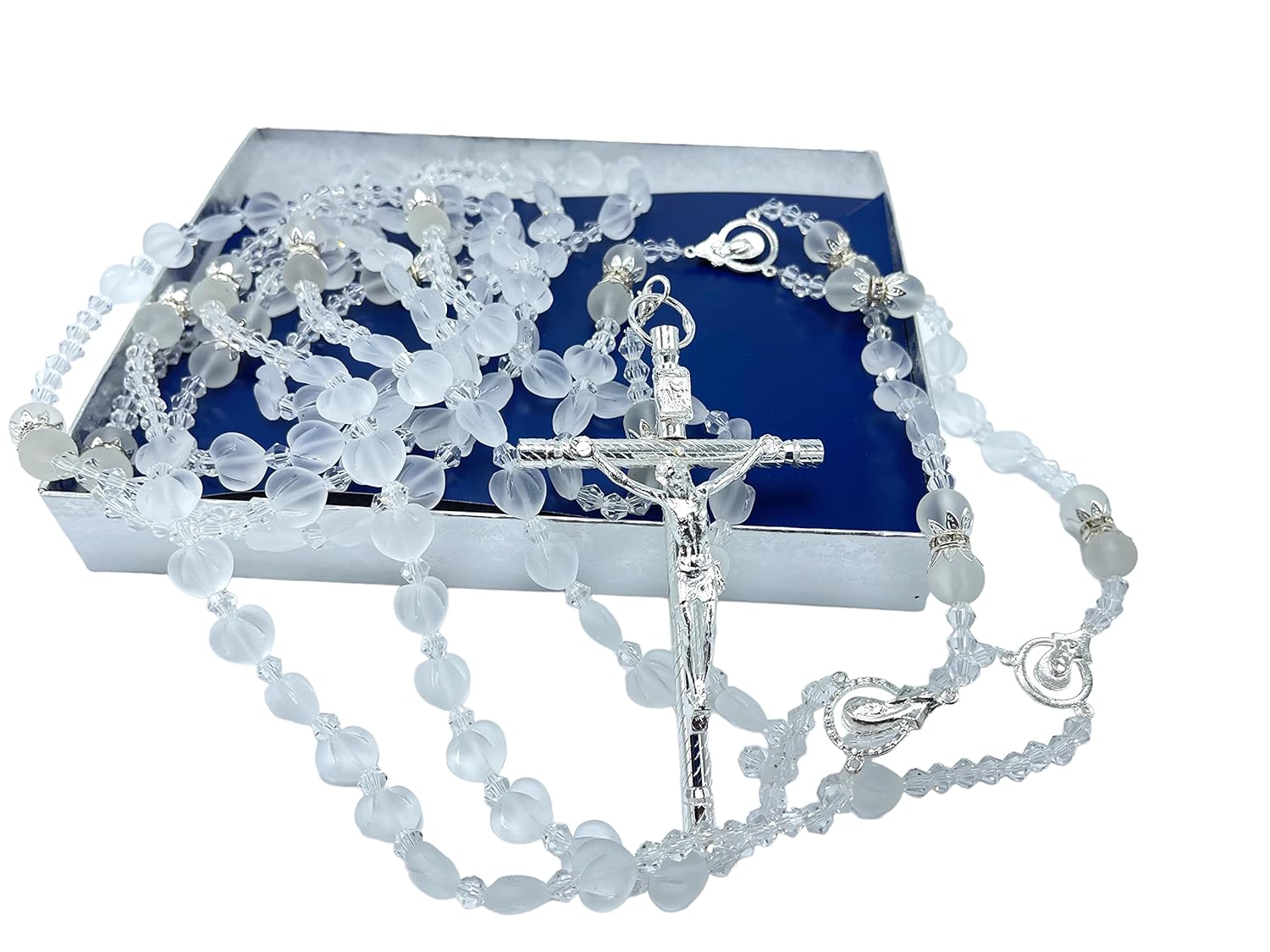 Amazon.com: The Heart Shaped Wedding Lasso Silver plated - Lazo de ...