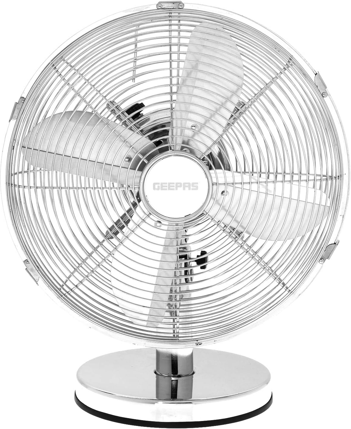 GEEPAS 12” Metal Table Fan | Electric Portable Worktop Desk Fan With 3 ...