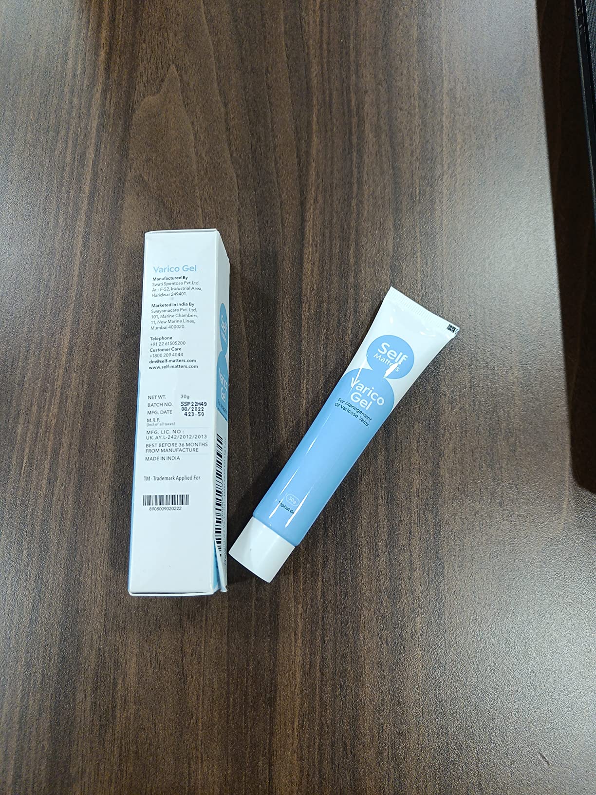 Swayamacare Varico-Gel 30g Gel For Management Of Varicose Veins And ...