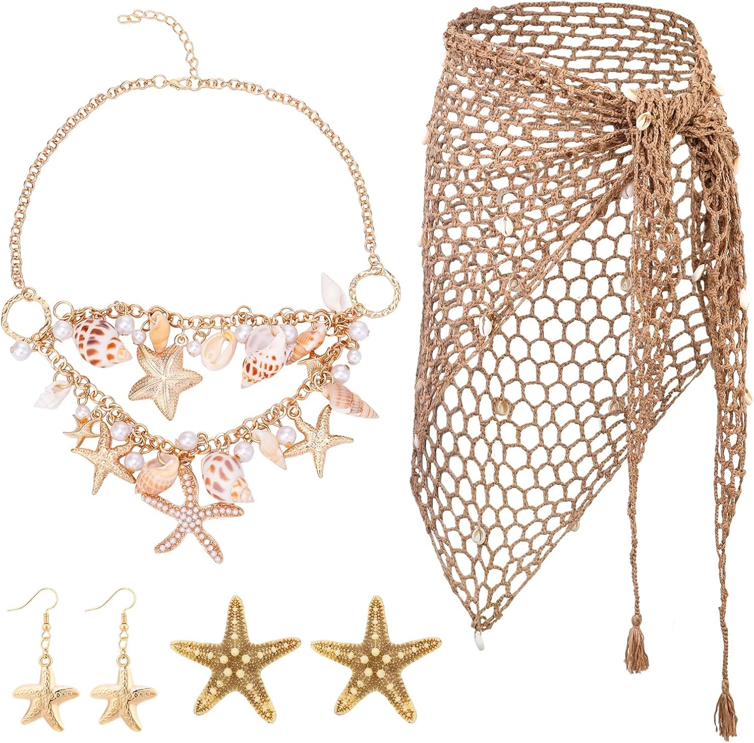 Amazon.com: Conjunto de accesorios de disfraz de sirena de verano ...