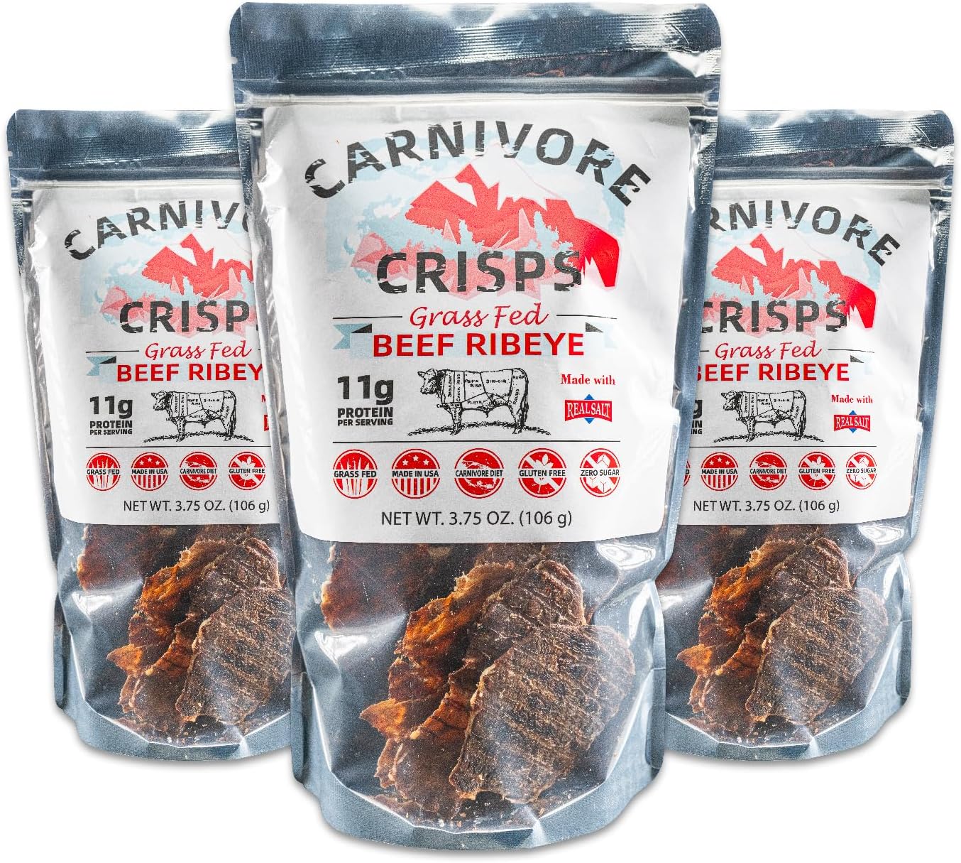 Amazon.com: Carnivore Crisps, Chicken Breast, All Natural, High Protein ...