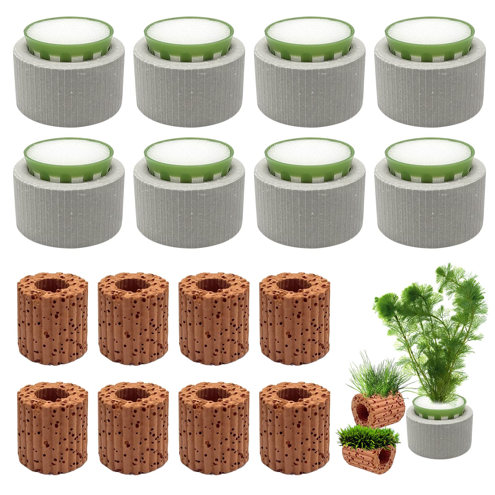 Amazon.com: Rainmae 16 Pack New Upgrade Aquarium Plant Weights, Aquatic ...