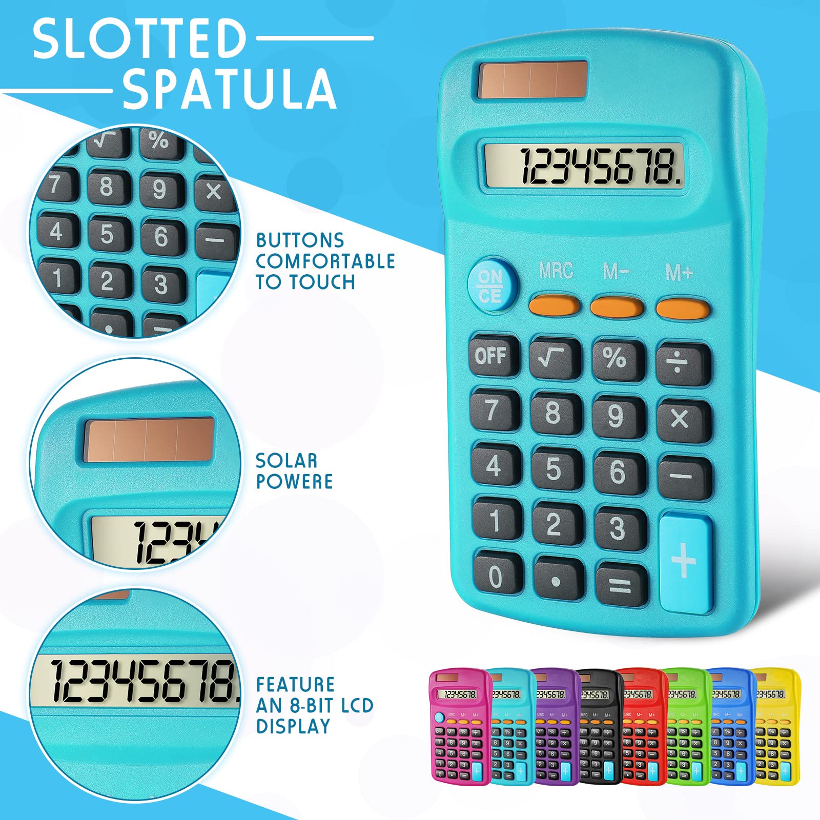Snapklik.com : 24 Pcs Pocket Size Basic Calculators For Students Dual ...