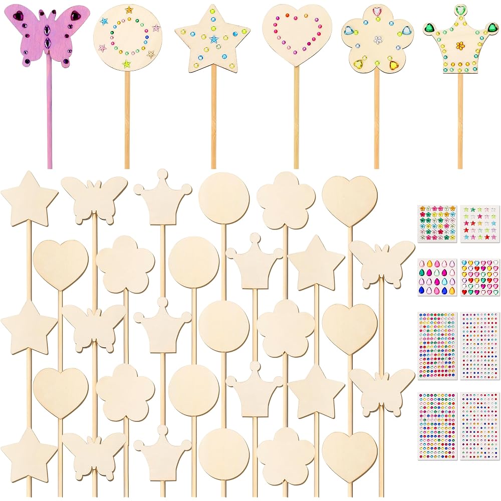 $5/mo - Finance Pllieay Fairy Party Decoration, 36Pcs 6 Styles Princess ...
