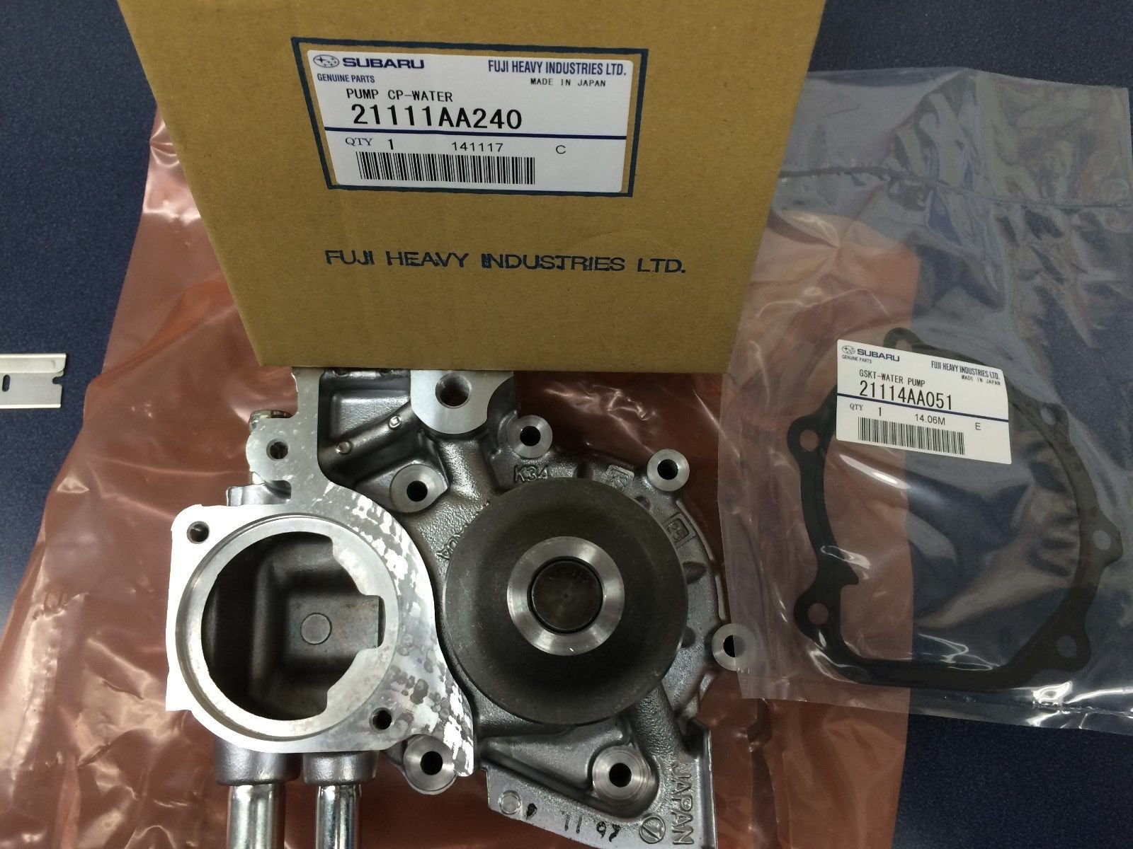 Amazon.com: Genuine OEM Subaru Water Pump Kit Outback Legacy Forester ...