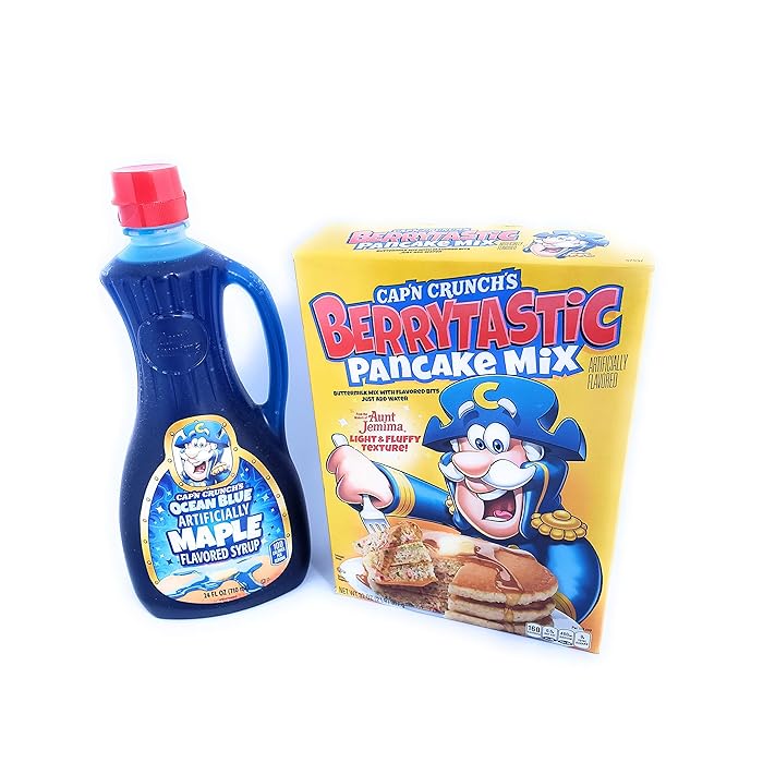 Buy Capn Crunch Aunt Jemima Berrytastic Pancake Mix & Ocean Blue Maple ...