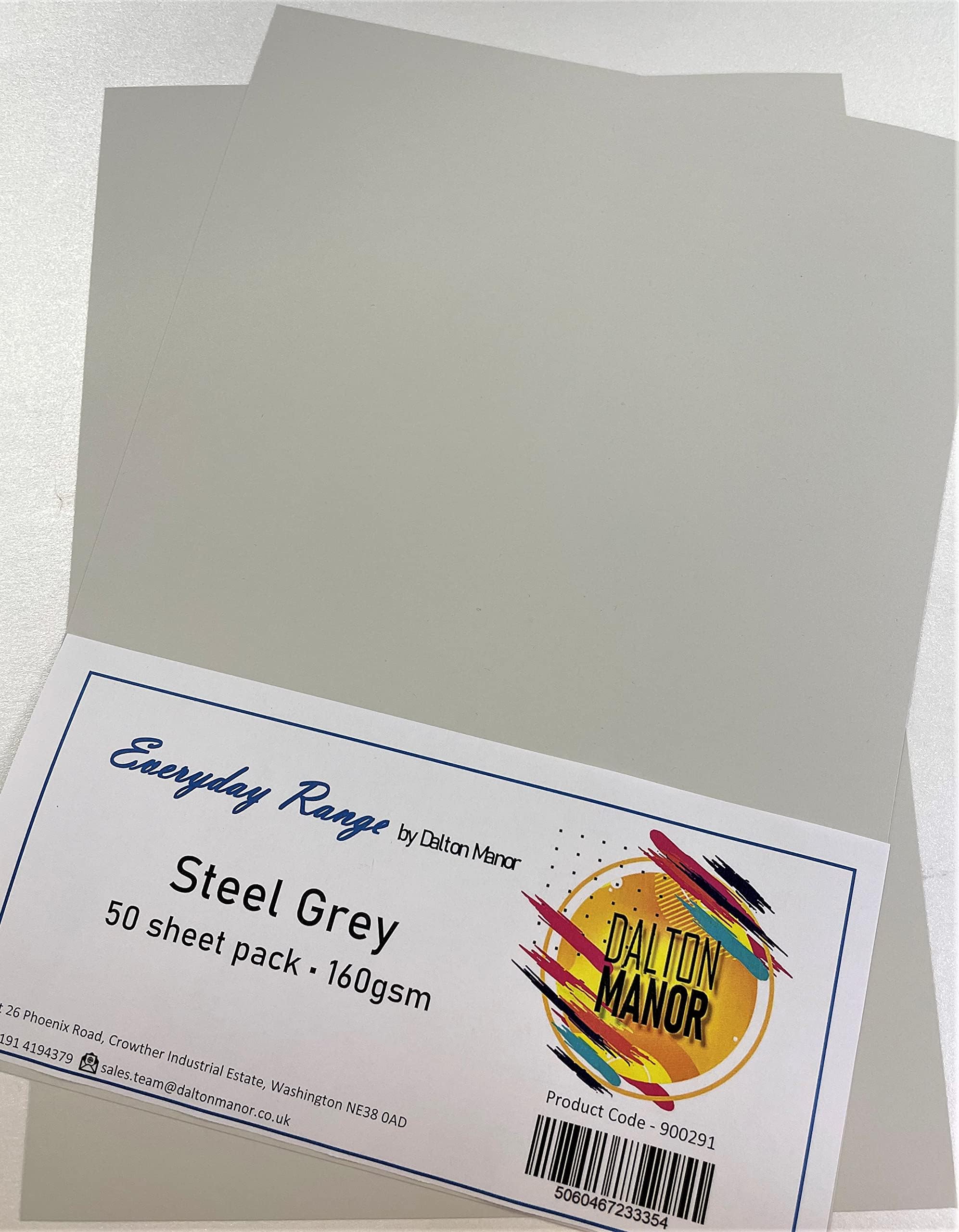 Steel Grey A4 Coloured Craft Paper 80gsm (50 Sheets) : Amazon.co.uk ...