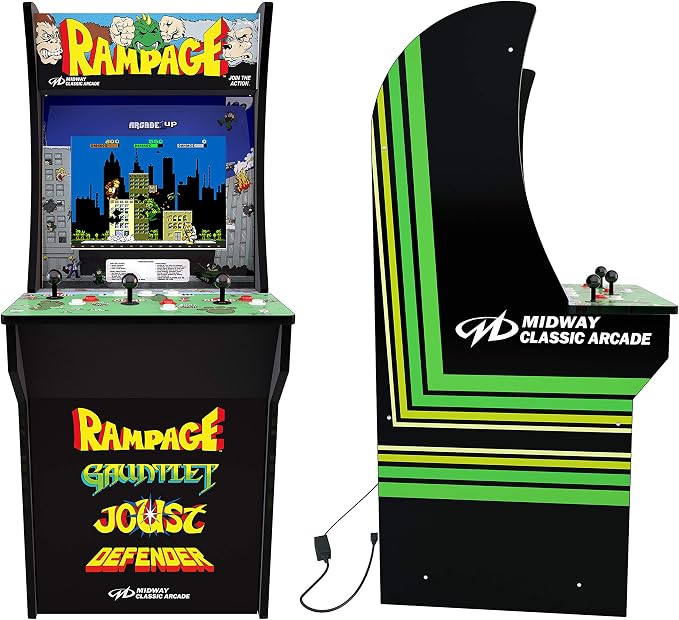 Amazon.com: Rampage (3-Player Joy Stick) 4 Foot Arcade Machine : Video ...