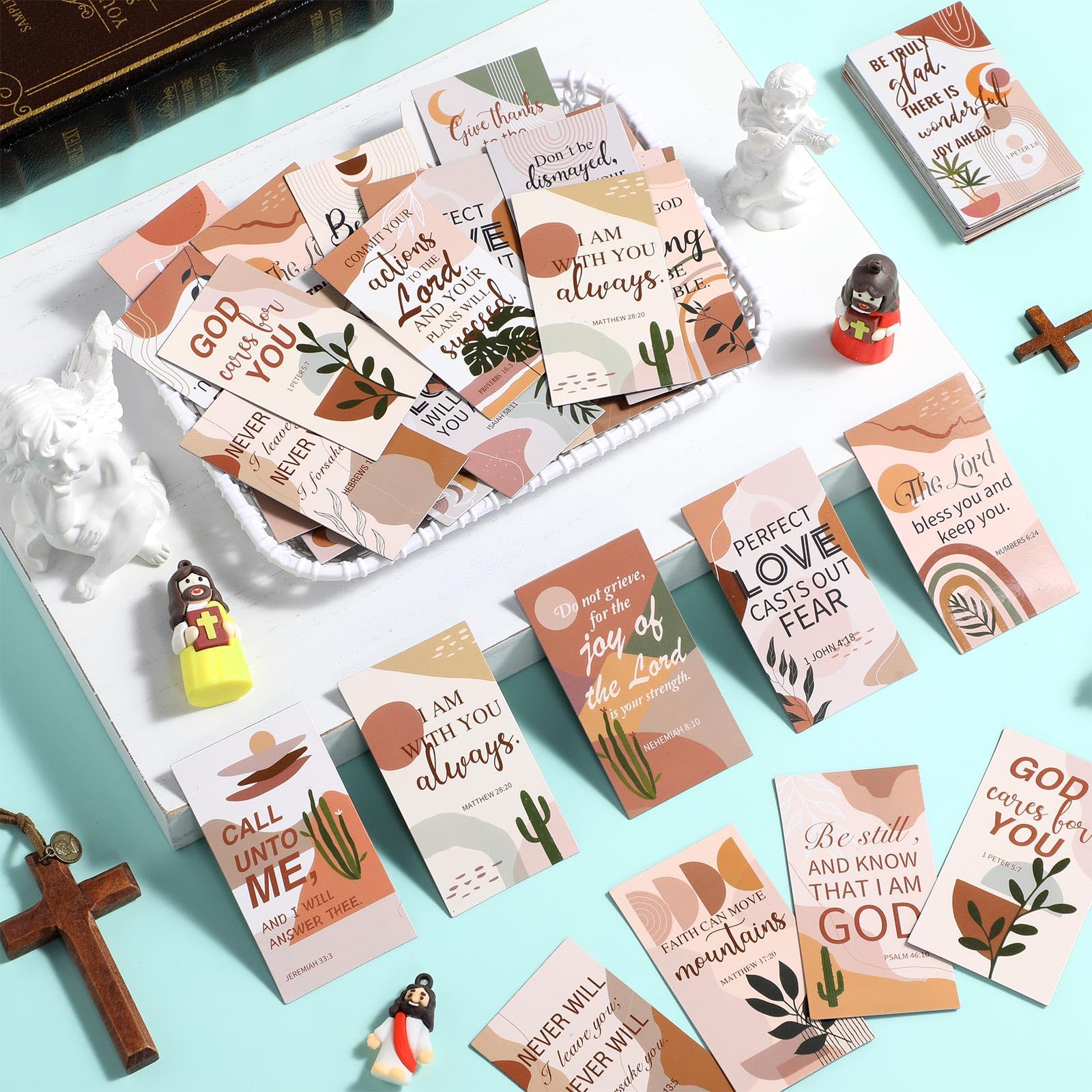 Snapklik.com : Blosssound 60 Pcs Inspirational Christian Magnets
