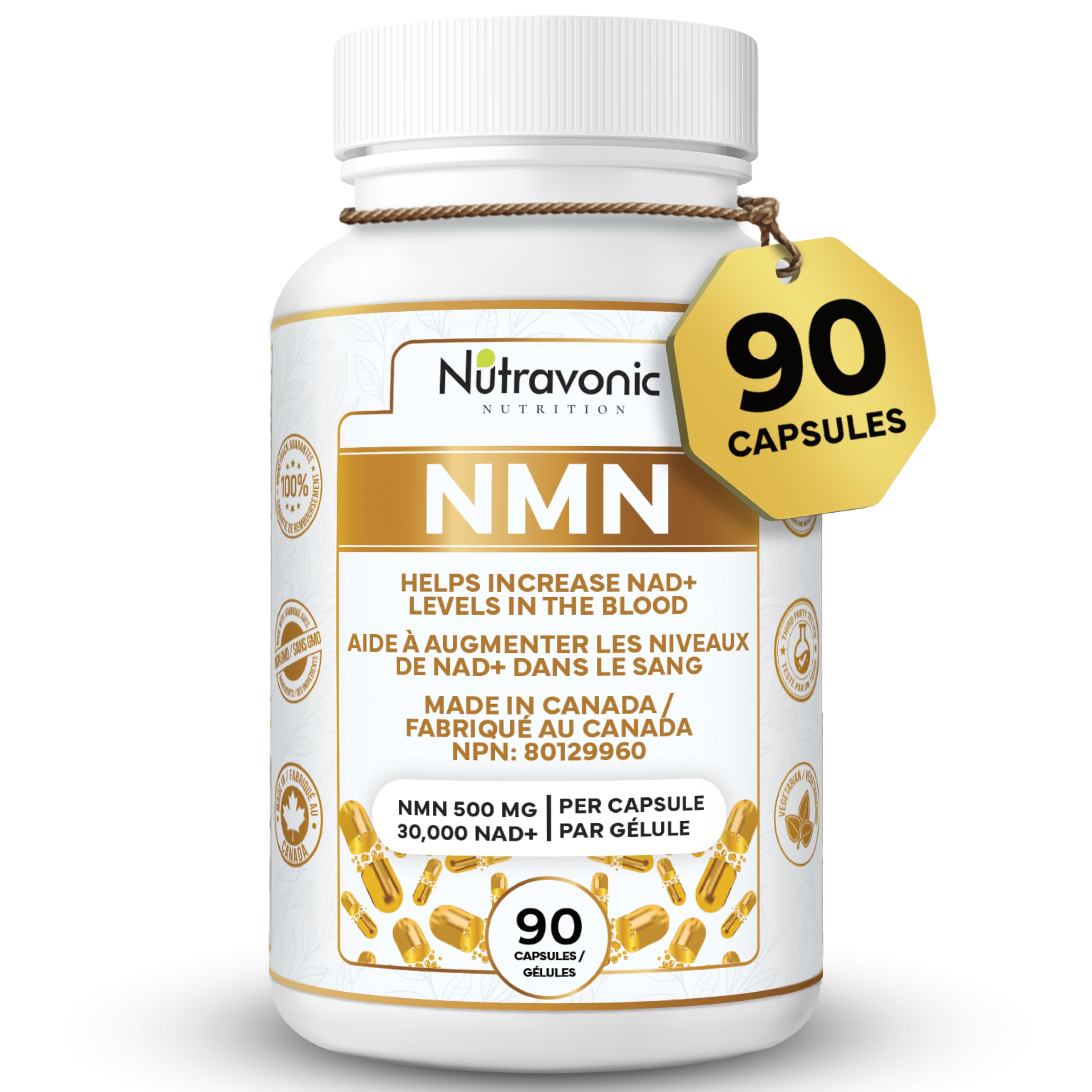 New Nutravonic NMN Ultra High Purity 500 mg per Capsule - Industry ...