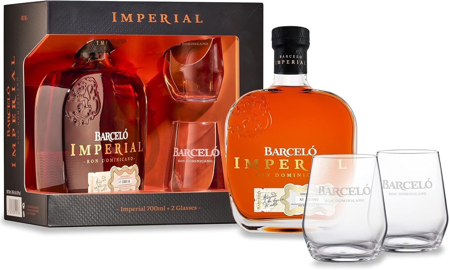 Ron Barceló Imperial Ron Dominicano Rum (1 x 0,7l) 38 % vol. - In edler ...