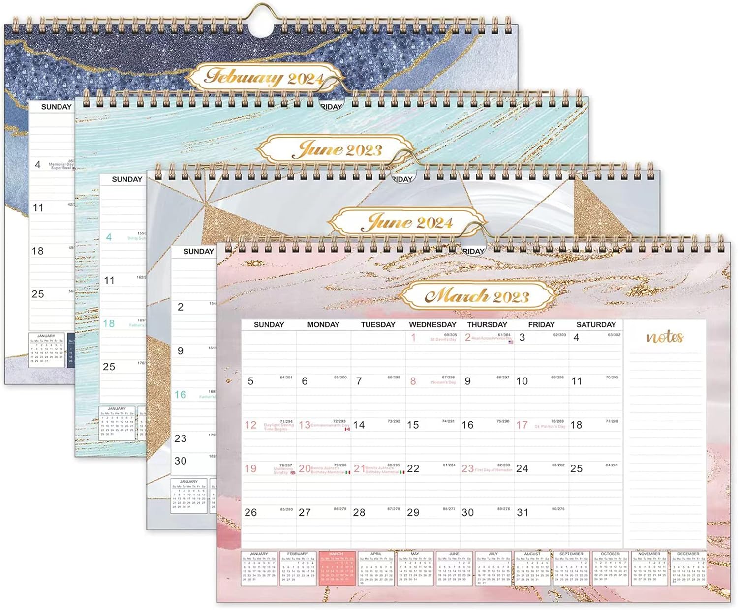 Canada Wall Calendar 2023-2024,Desk calendar with five national ...