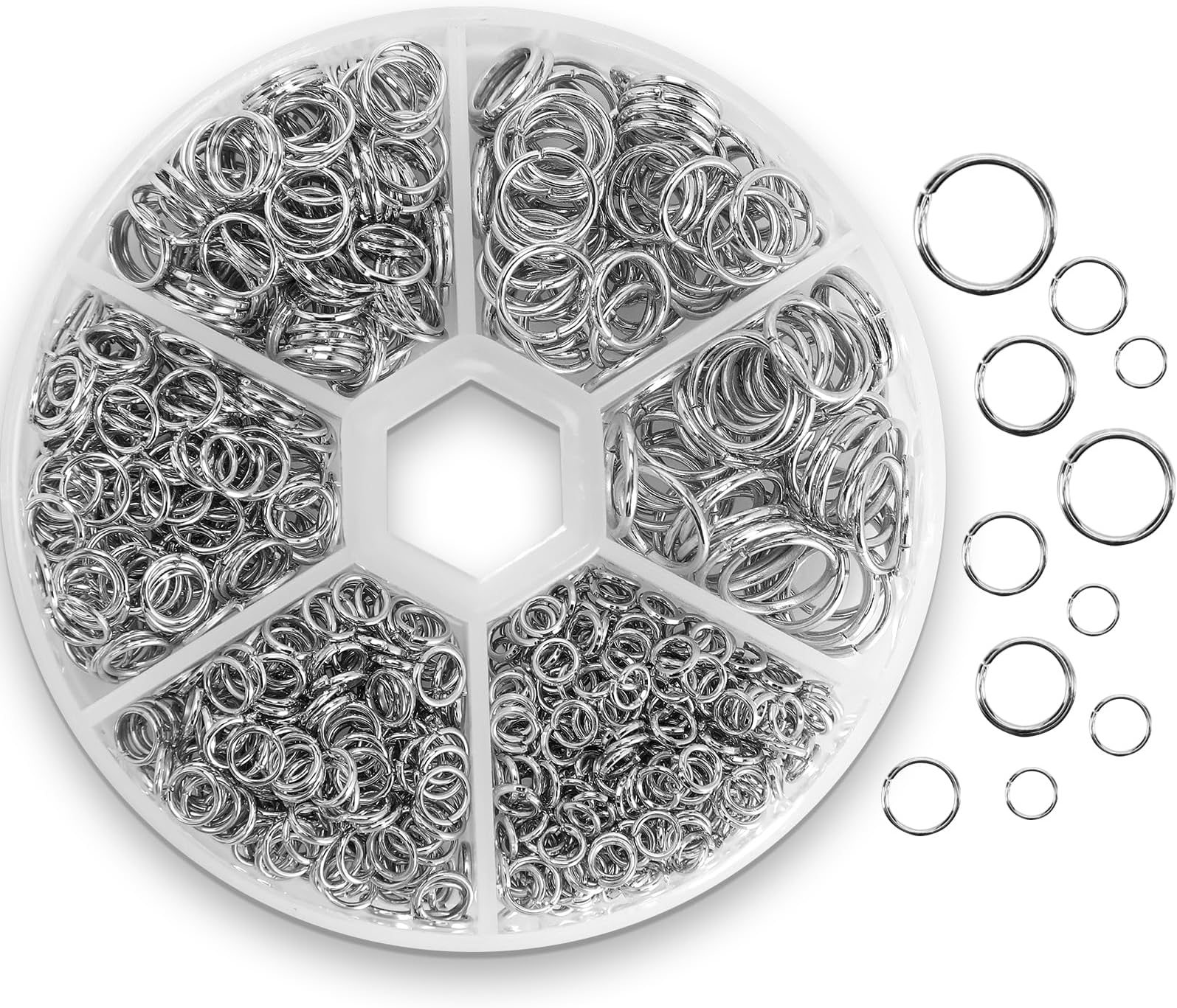 Amazon.com: TOAOB 1000pcs Jump Rings for Jewelry Making Stainless Steel ...