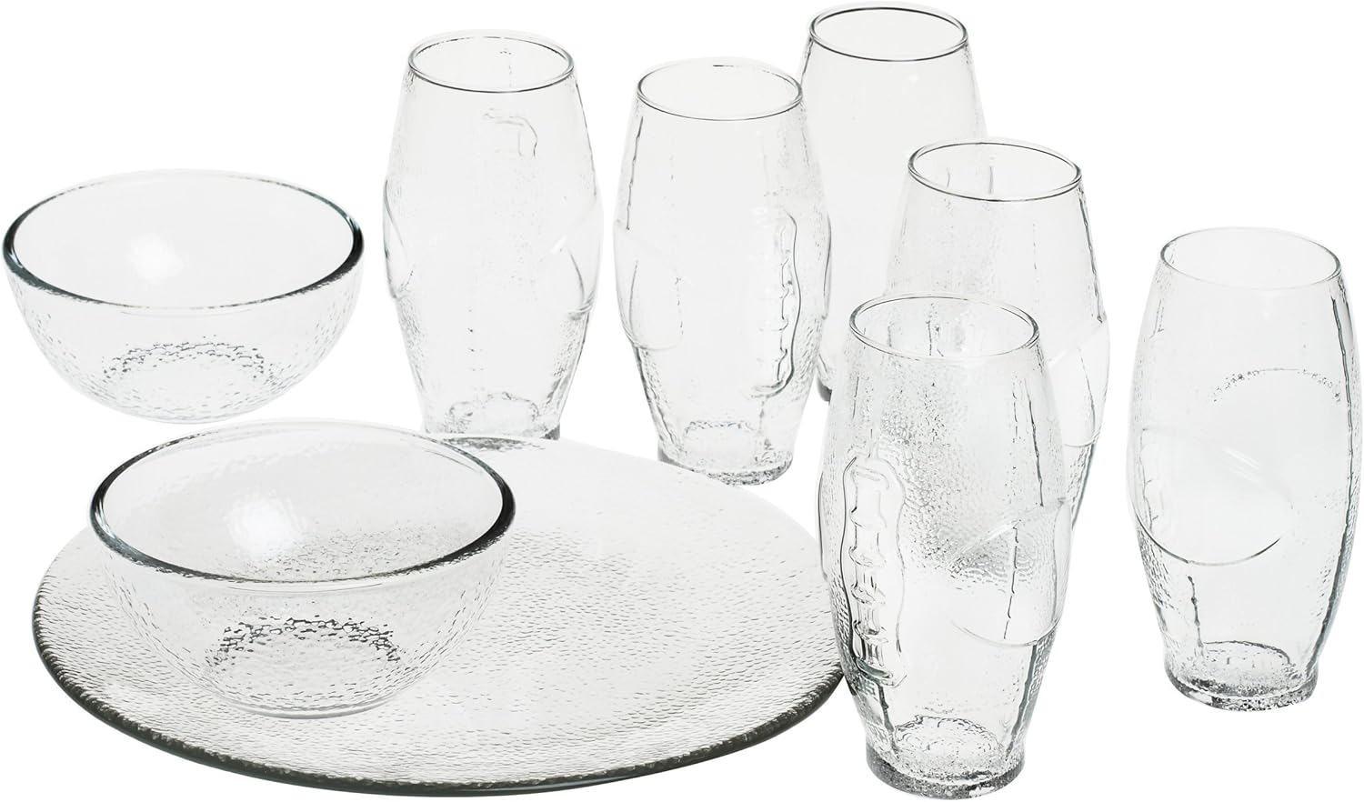 Amazon.com | Libbey 9 Piece Tail Gate Set: Drinkware Sets: Mixed ...