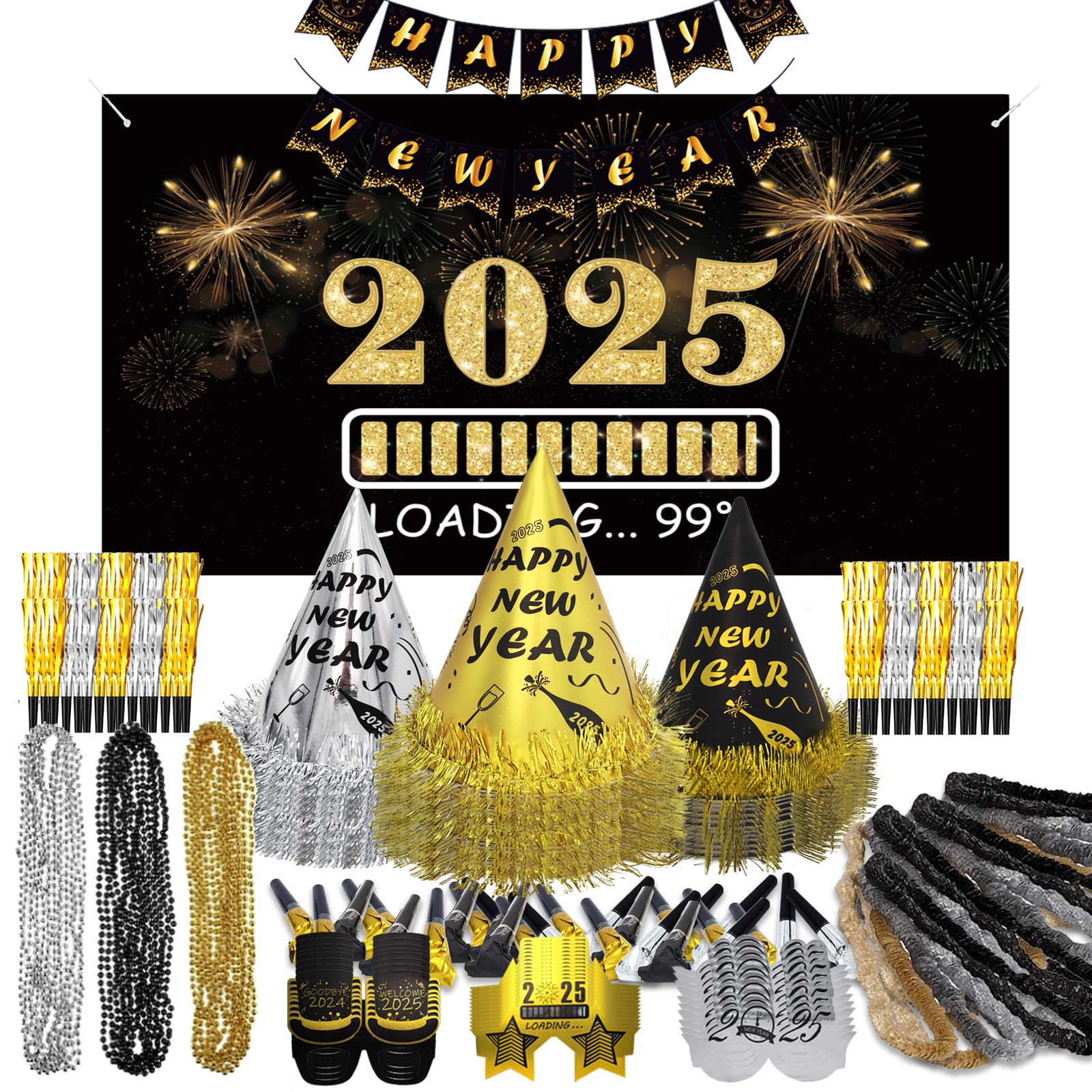Amazon.com: New Years Party Supplies 100 Guests - New Years Eve Party ...