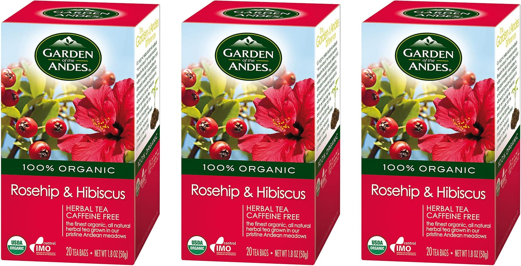 Amazon.com : Garden of the Andes 100% Organic Herbal Tea, Rosehip and ...