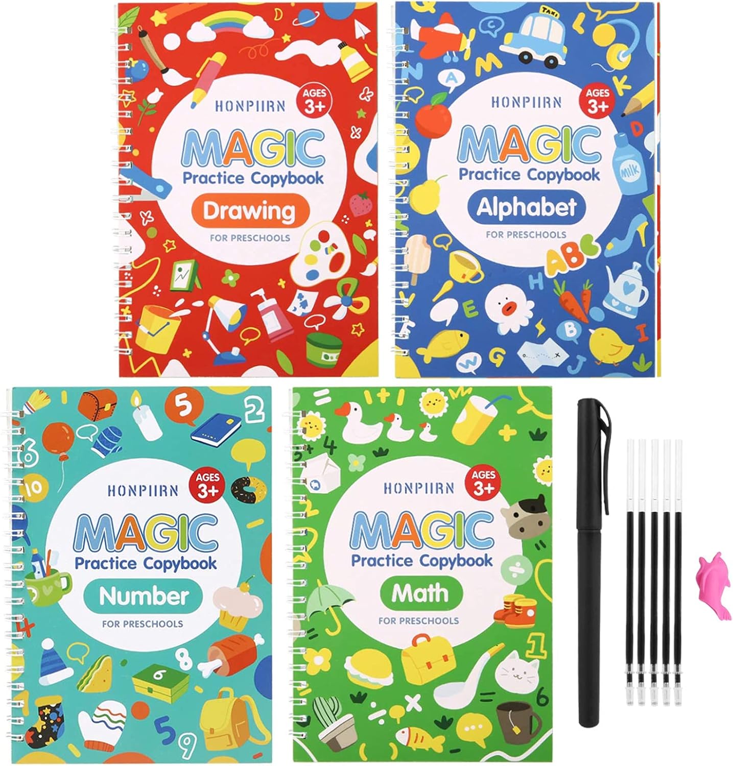 Magic Practice Copybook for Kids - iZiv Calligraphy Set Reusable ...