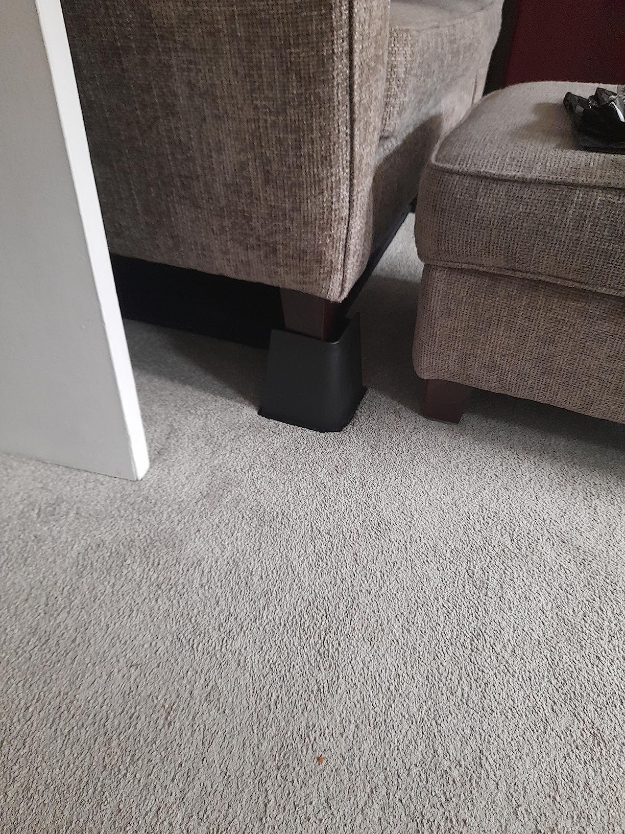 MixDora Bed Risers Oversized Heavy Duty 6 inch Furniture Risers L-Shape ...