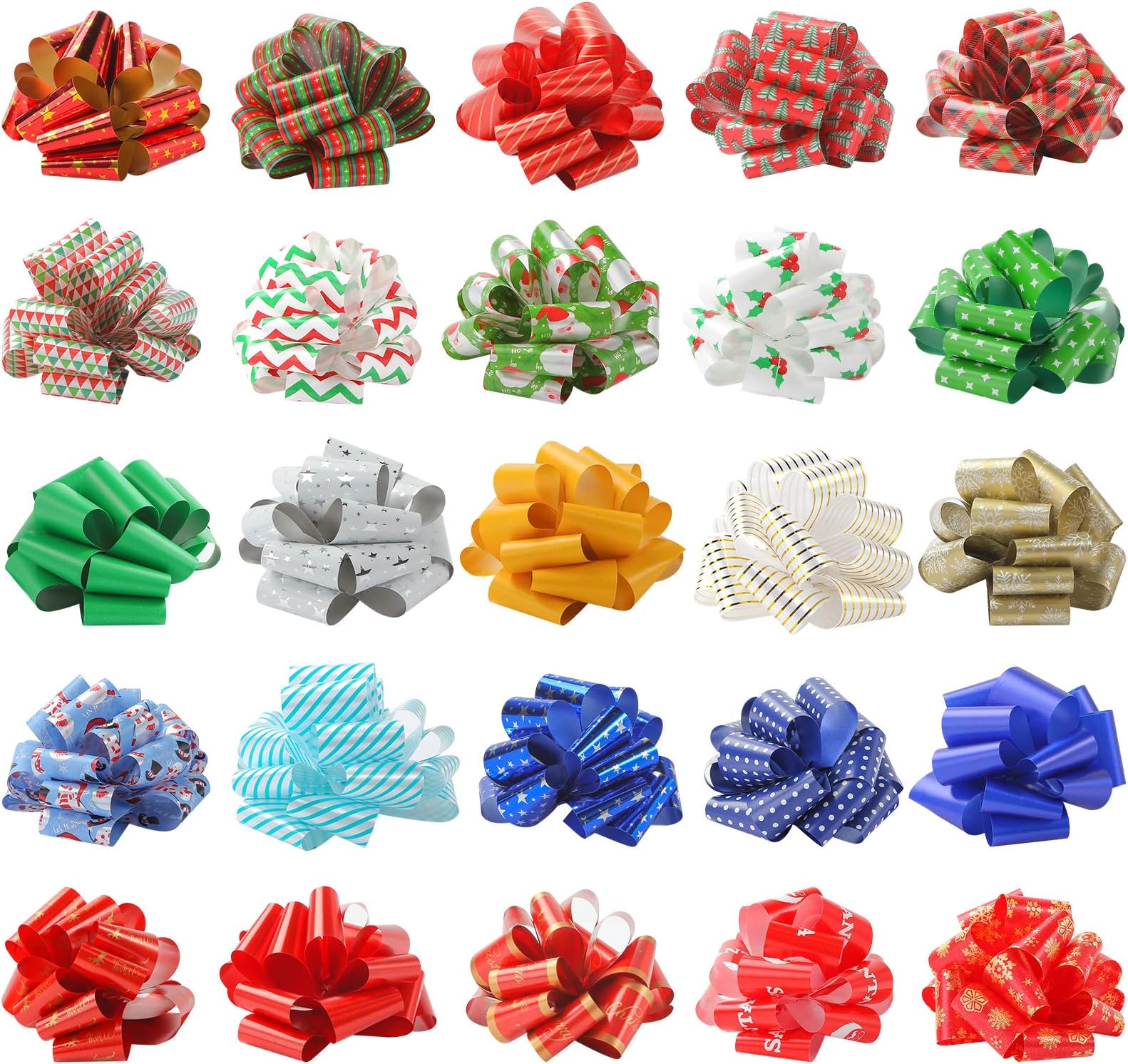 Amazon.com: CT CRAFT LLC Gift Bows 22 PCS Set Multi Colored Assorted ...