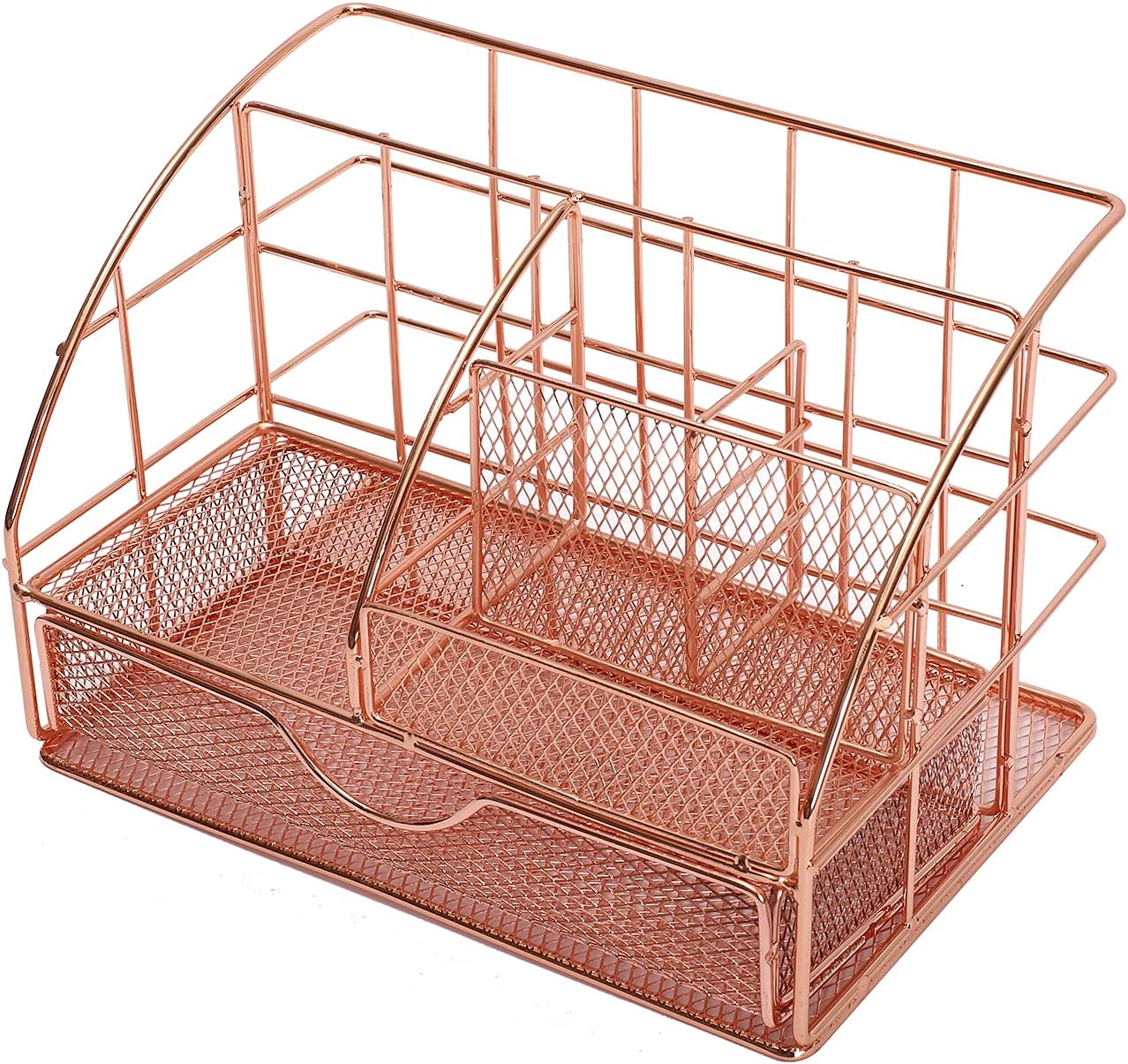Multifunctional Desk organiser, Kueimovi Metal Mesh Desk Tidy ...