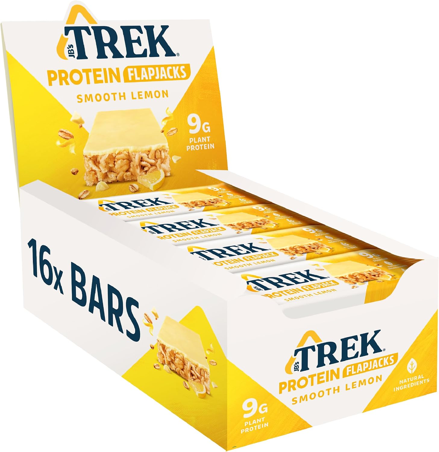 JB's TREK Protein Flapjack - Lemon - Plant-based protein - Gluten Free ...