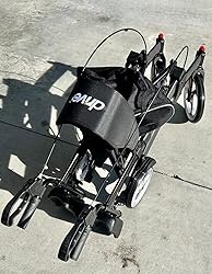 Amazon.com: Drive Medical Elevate Upright Walker with Seat and Armrests ...