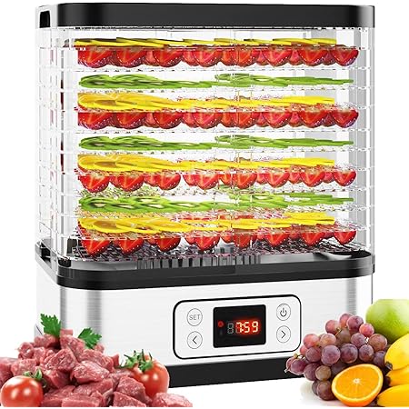 Amazon.com: Homdox 8 Trays Food Dehydrator Machine with Fruit Roll ...