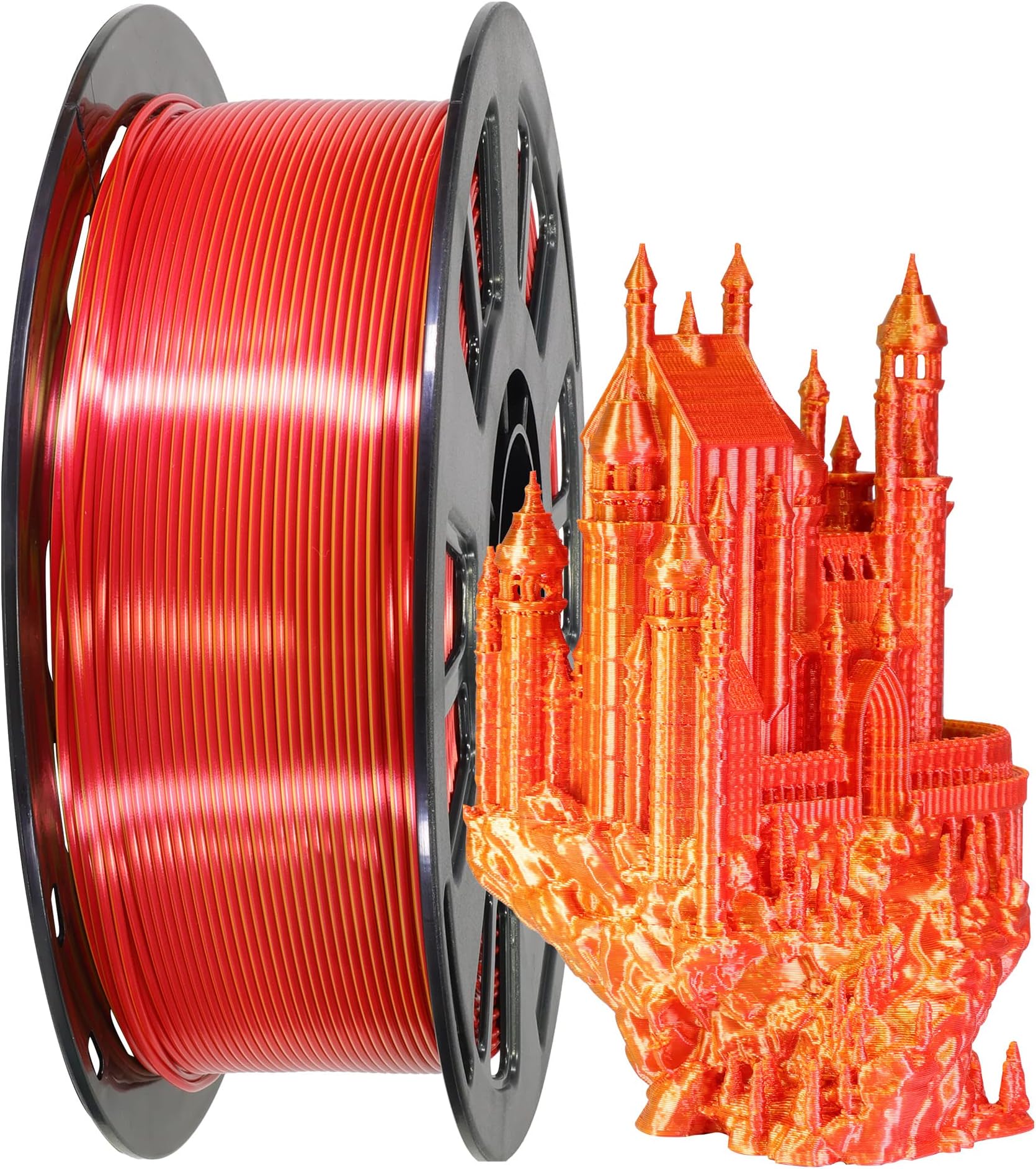 Amazon.com: VOXELAB Silk PLA Filament 1.75mm, Smooth Color-Changing ...
