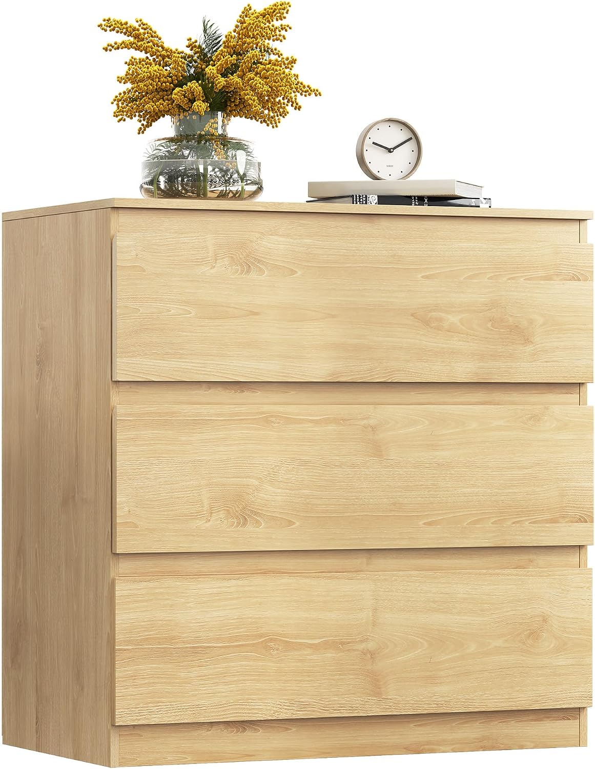 WLIVE 3 Drawer Chest Of Drawers, Modern storage drawers with Smooth ...
