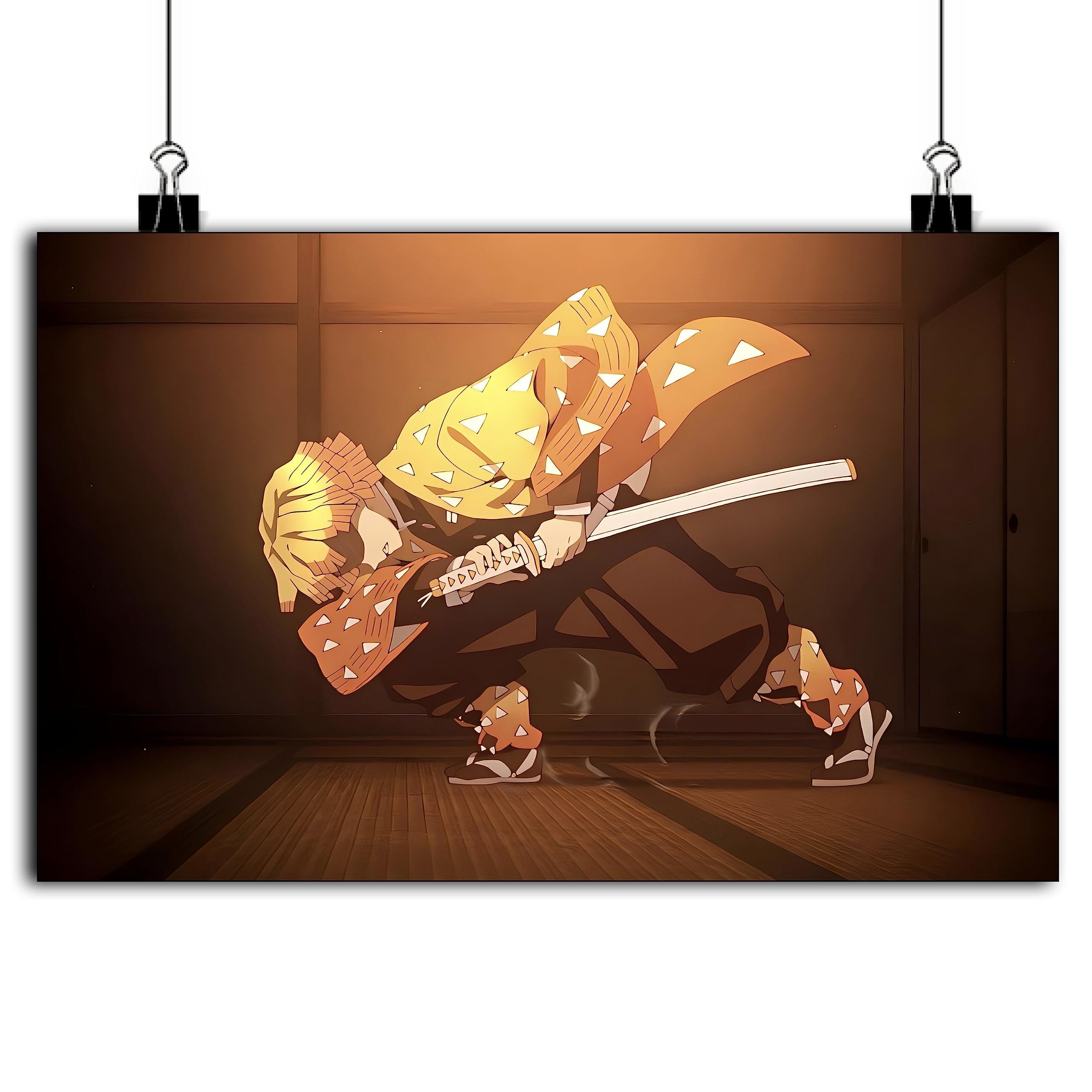 Zenitsu Poster Demon Slayer Zenitsu Poster Anime Demon Slayer Zenitsu ...