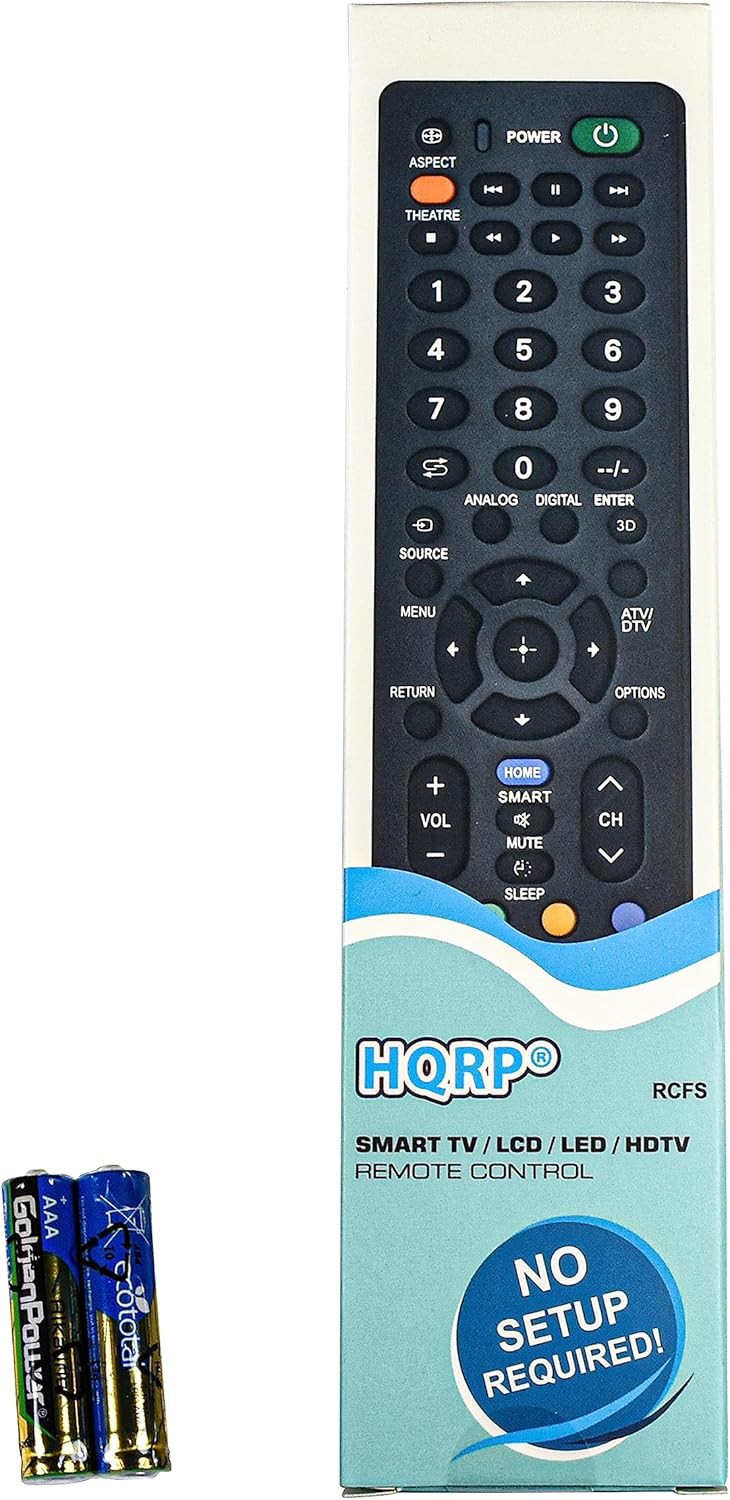 HQRP Remote Control Compatible with Sony KDL-52V4100 KDL-52V5100 KDL ...