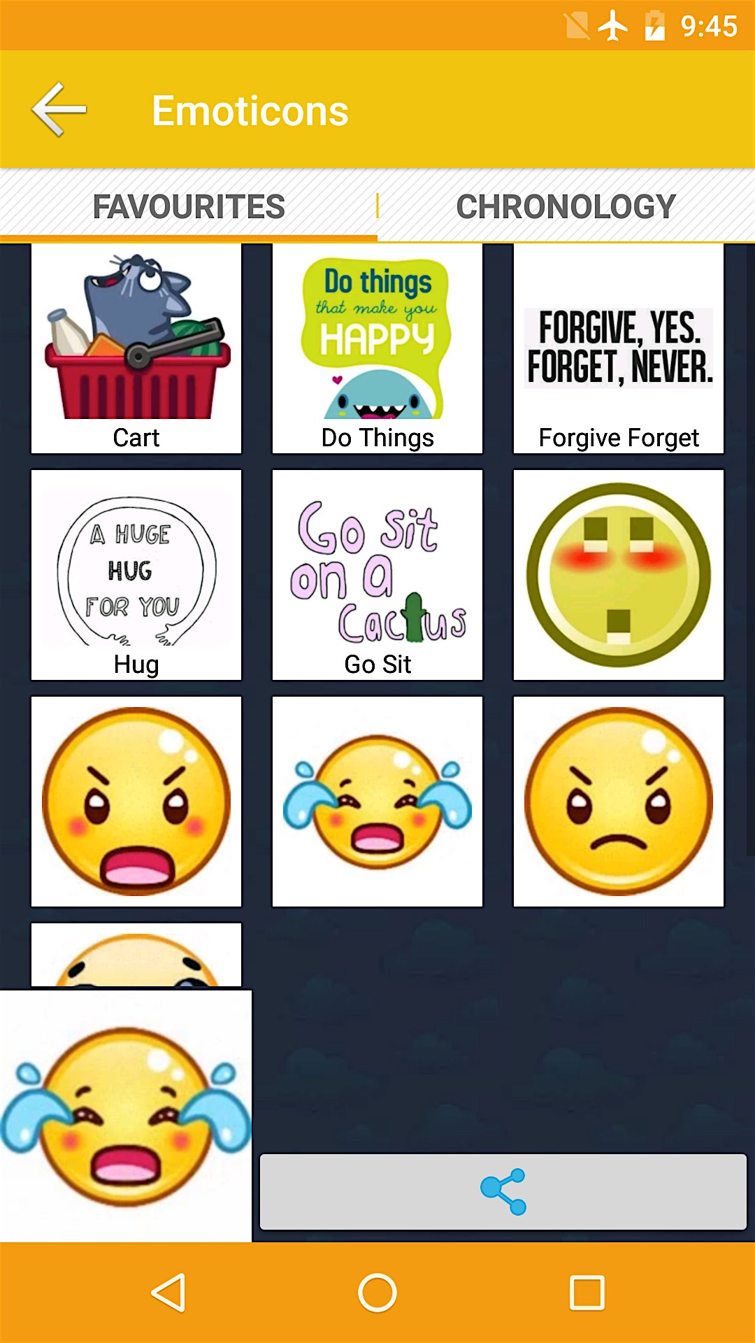 Emoticons for chat and messangers - Application sur Amazon Appstore