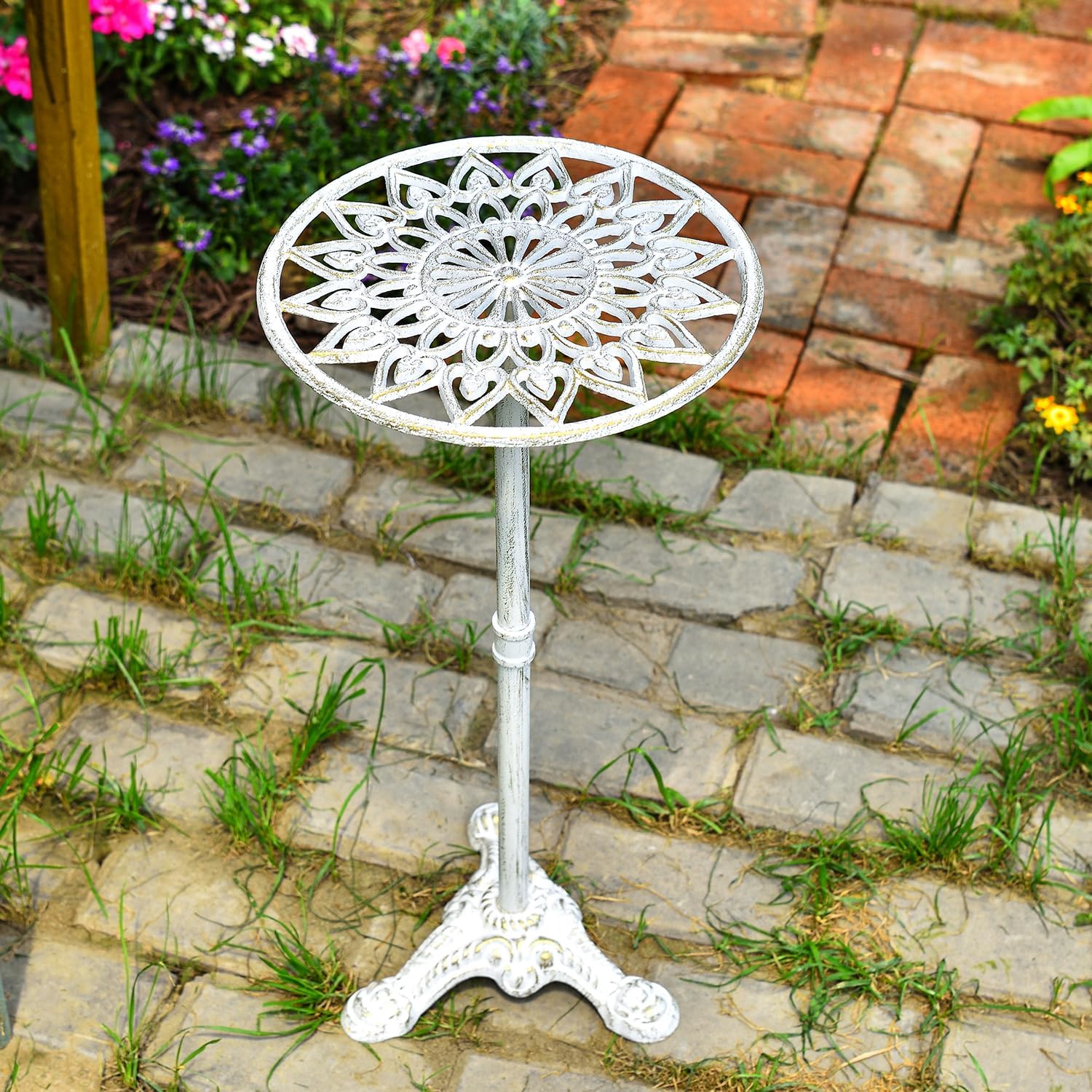 Amazon.com: OwnMy Heavy Duty Cast Iron Plant Stand, Vintage Wrought ...