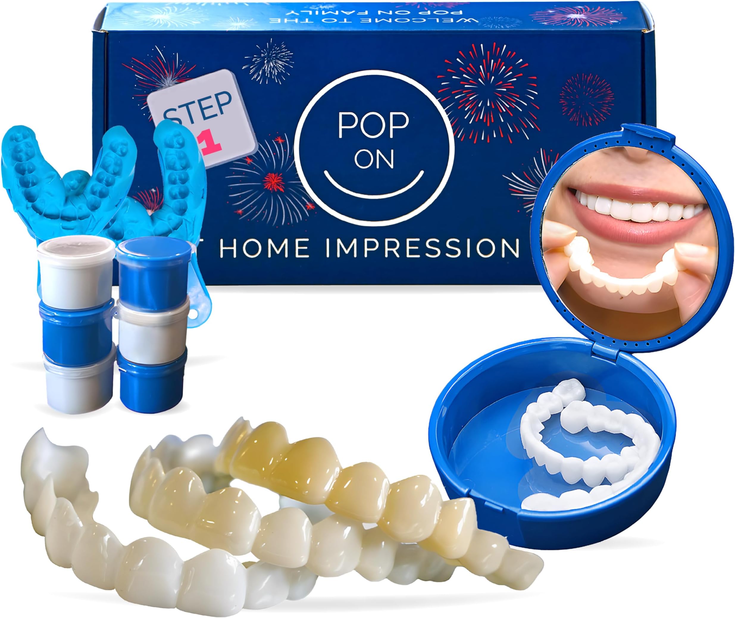 Amazon.com: 2Pairs Temporary Dentures Teeth for Women and Men, Nature ...