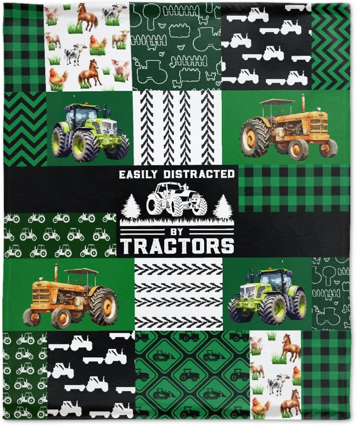 Amazon.com: Tractor Blanket-Tractor Blanket for Boys, Girls Tractor ...