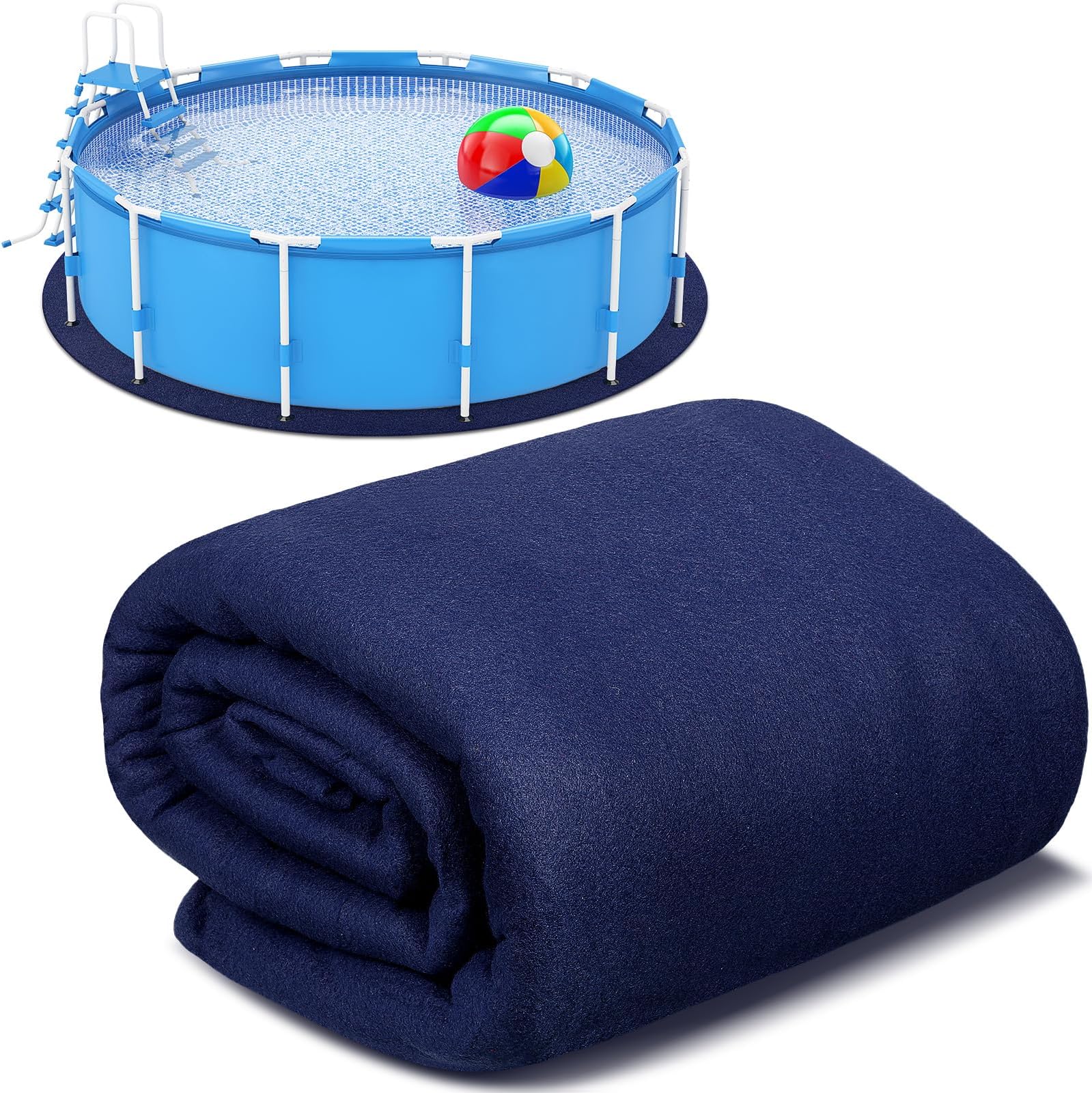Amazon.com : Tinideya 18 ft Round Pool Liner Pad Puncture Resistant ...